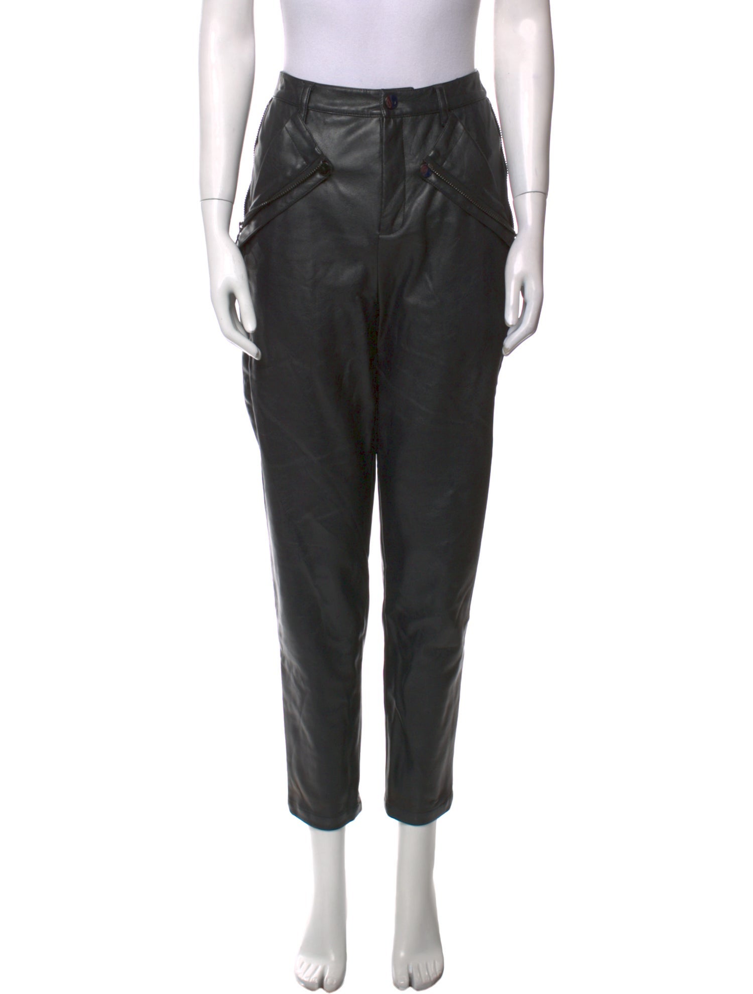 Opening Ceremony Skinny Leg Pants - Black, 12.25" Rise Pants, Clothing ...