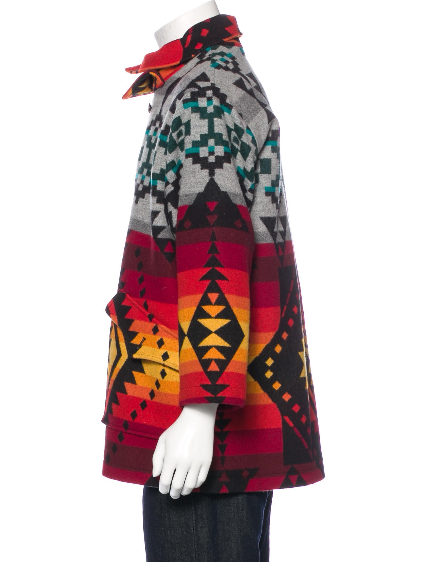 Opening Ceremony x Pendleton Southwestern Wool Jacket - Red Outerwear, Clothing - WOCPN20008 ...