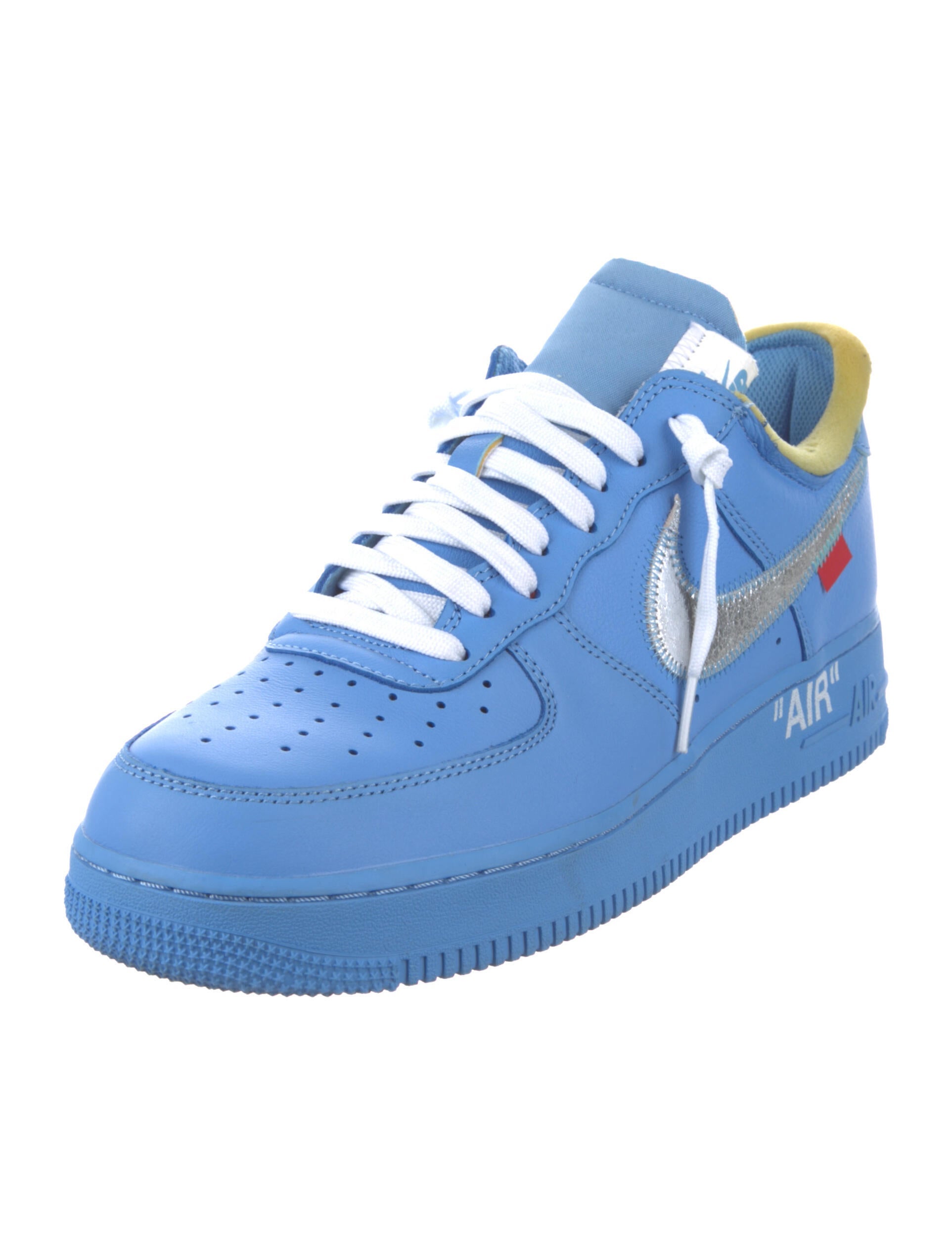Off-White x Nike Air Force 1 Low 'MCA' Sneakers - Blue Sneakers, Shoes ...