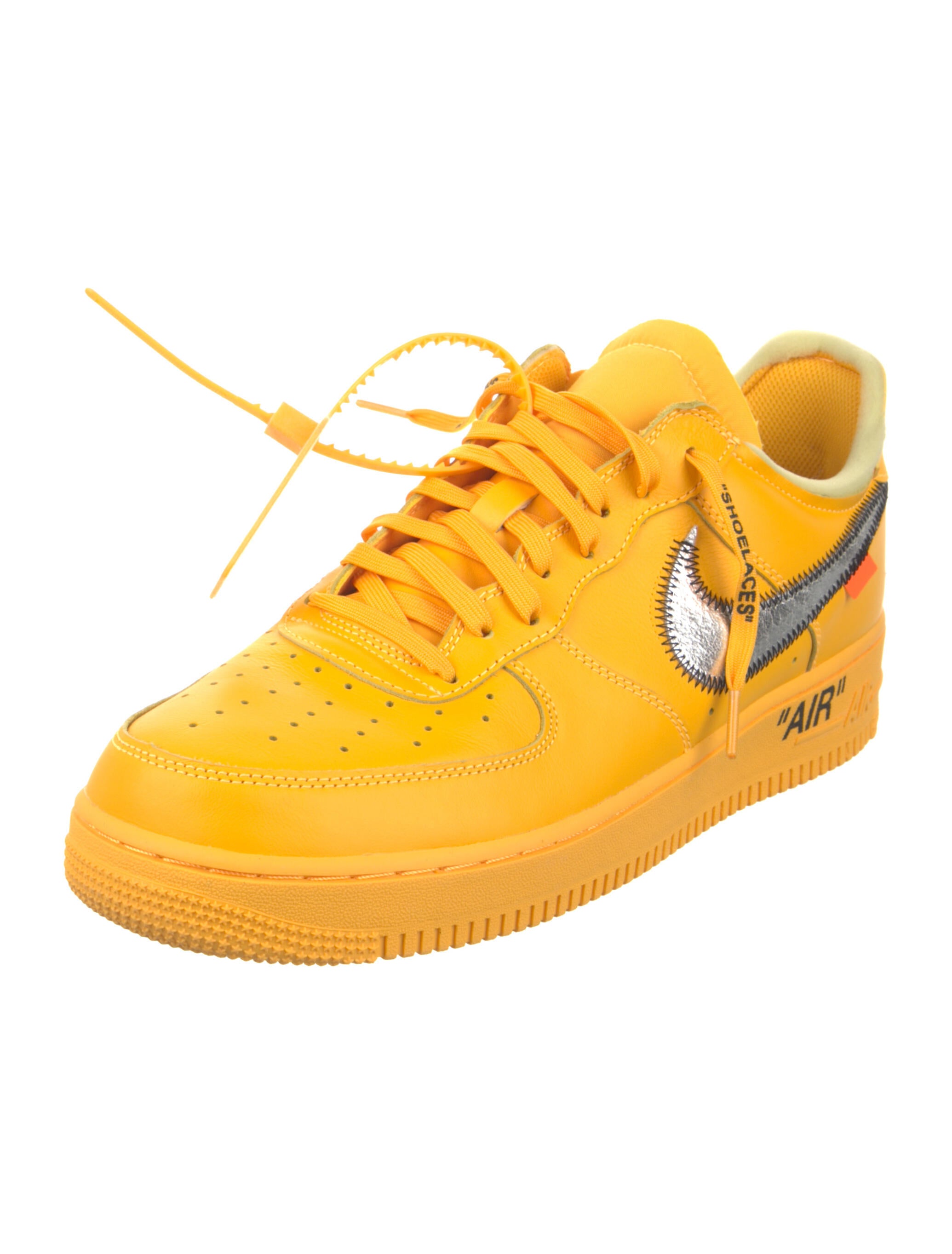 Off-White x Nike Air Force 1 Low 'Lemonade' Sneakers - Yellow Sneakers ...