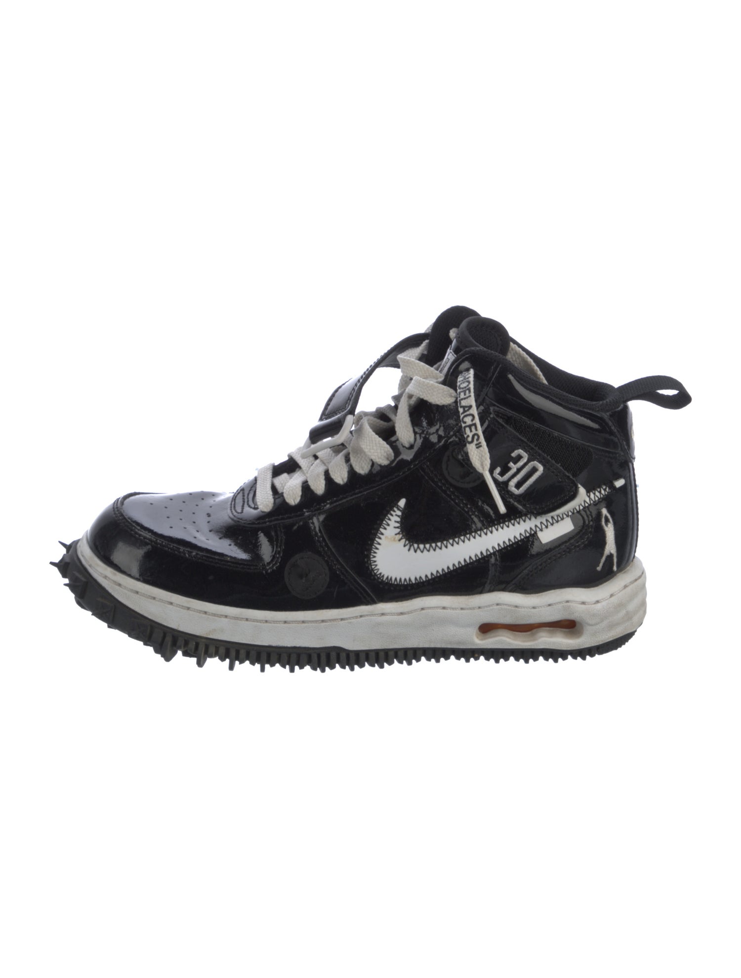 Off-White x Nike Air Force 1 Mid SP 'Sheed' Sneakers - Black Sneakers ...