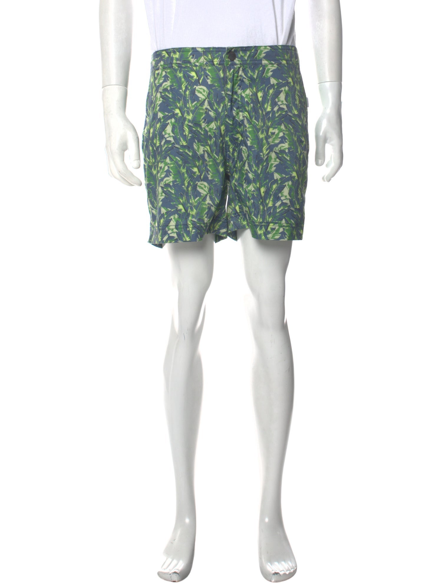 Onia Printed Swim Trunks - Green Swimwear, Clothing - WONIA24227 | The ...