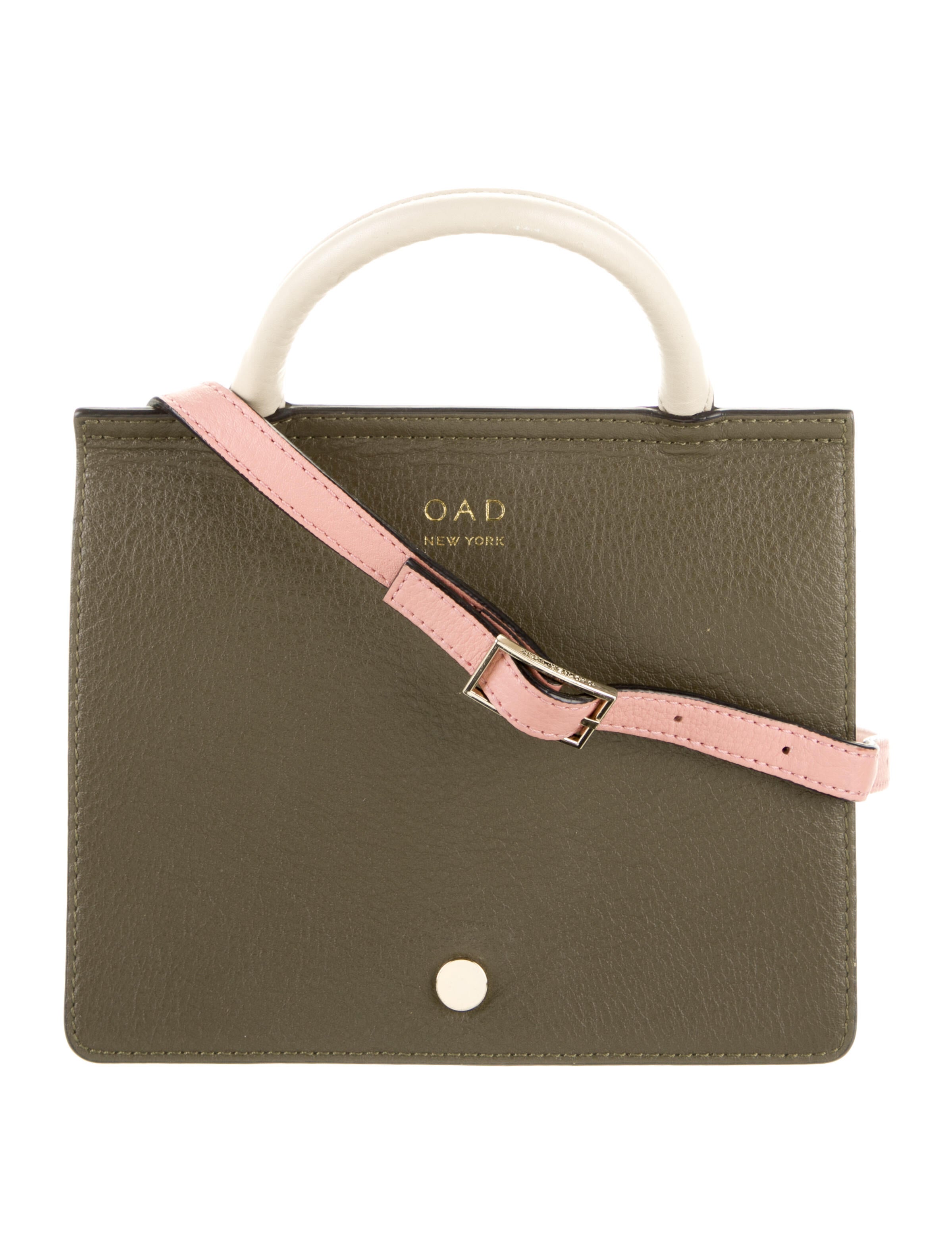 OAD New York Leather Handle Bag - Green Handle Bags, Handbags ...