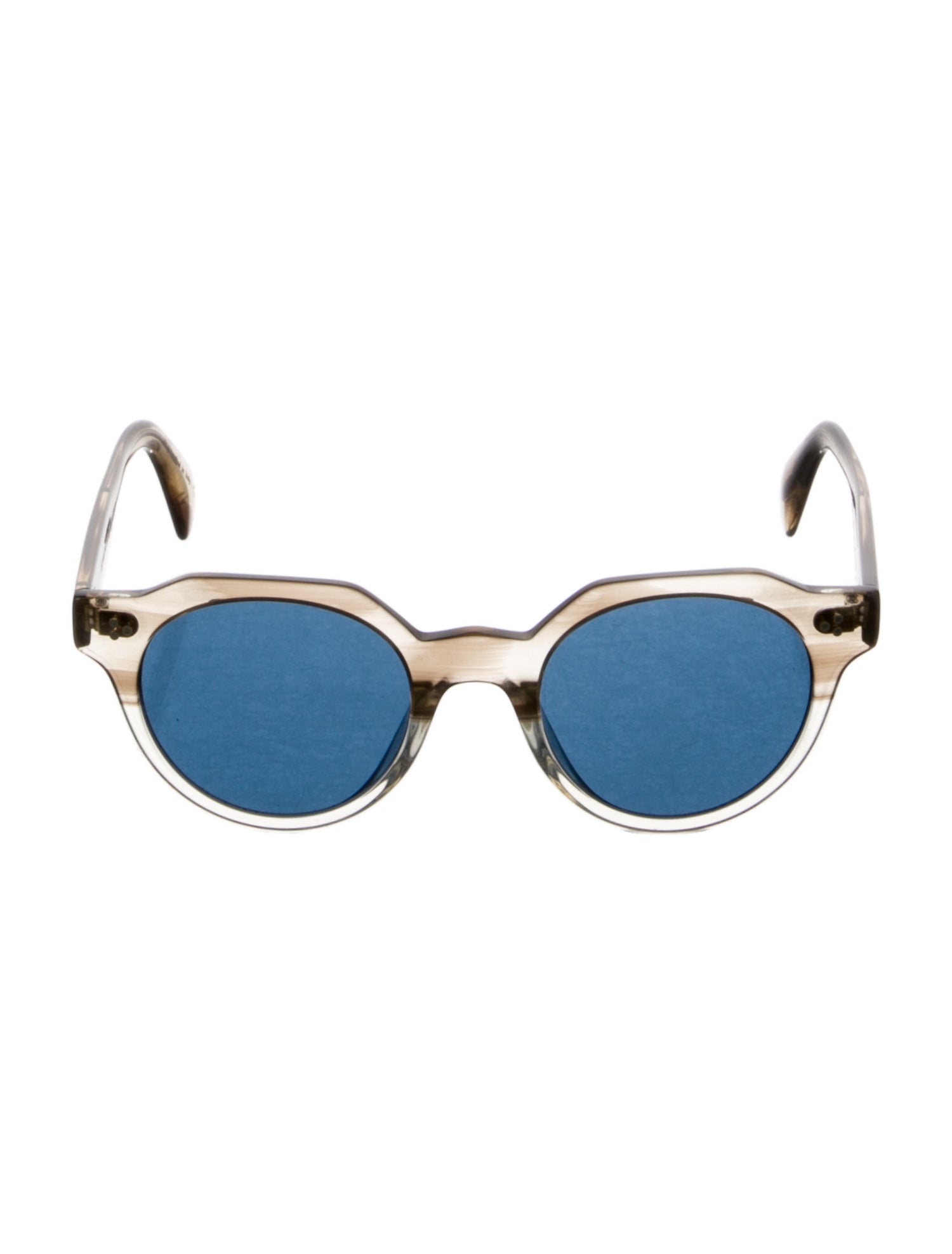 Oliver Peoples Round Tinted Sunglasses - Clear Sunglasses, Accessories ...