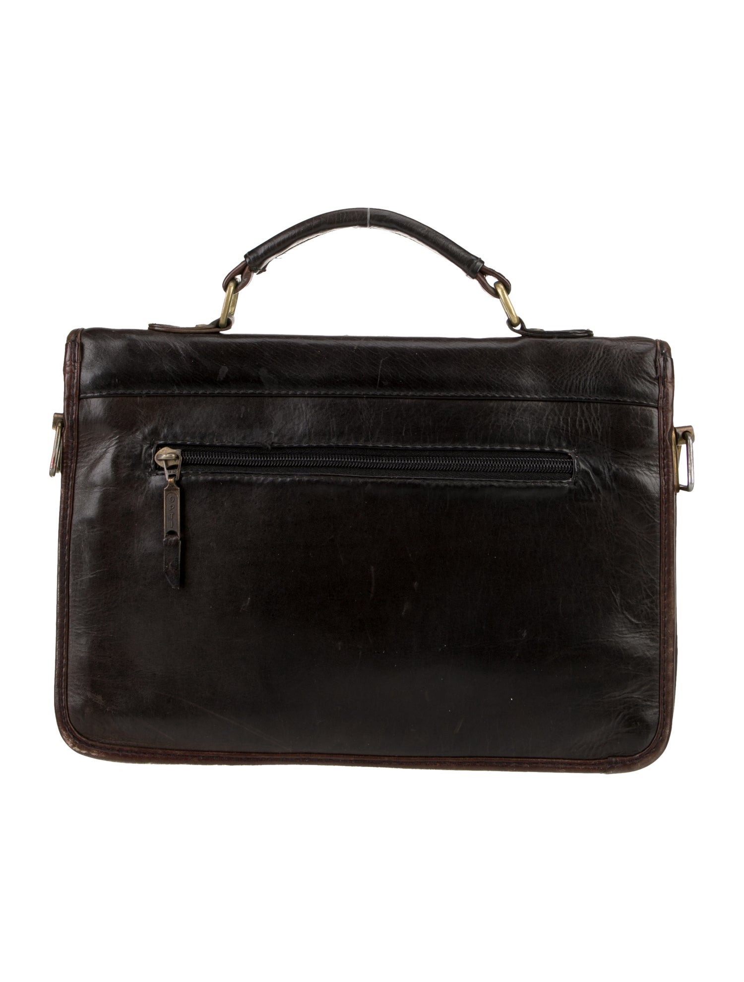 Optimal Accessories Leather Top Handle Bag - Black Handle Bags ...