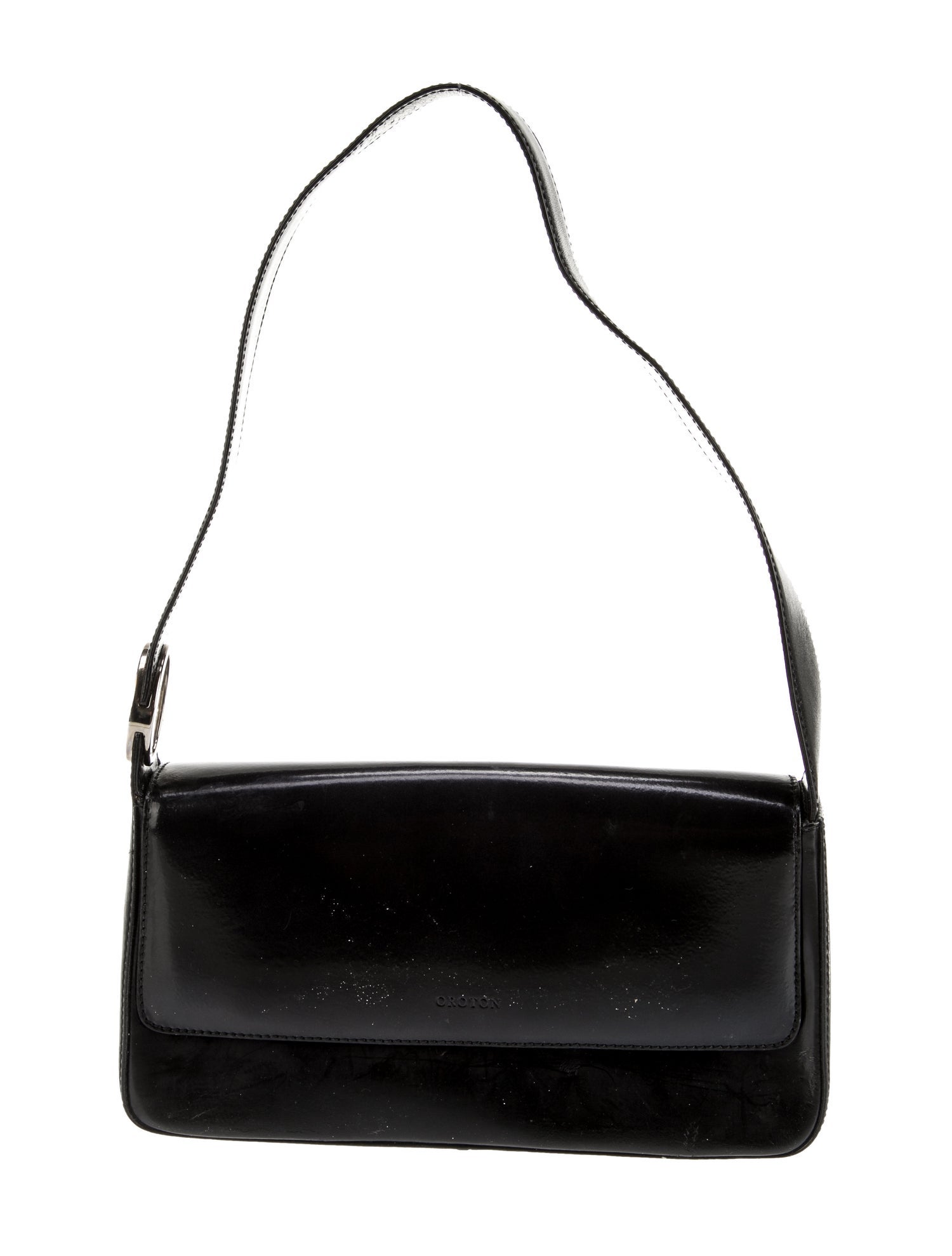 Oroton Leather Shoulder Bag - Black Shoulder Bags, Handbags ...