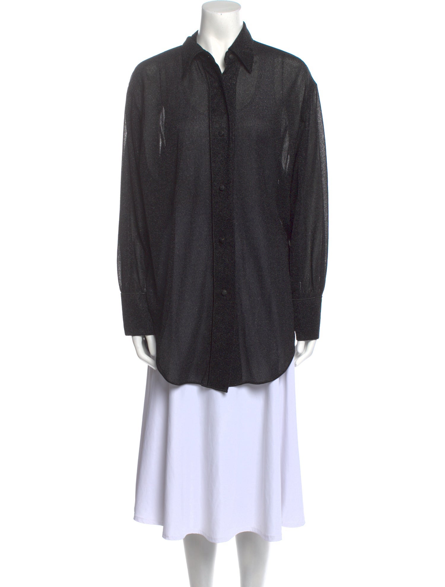 Oséree Long Sleeve Tunic - Black Tops, Clothing - WOSER21130 | The RealReal