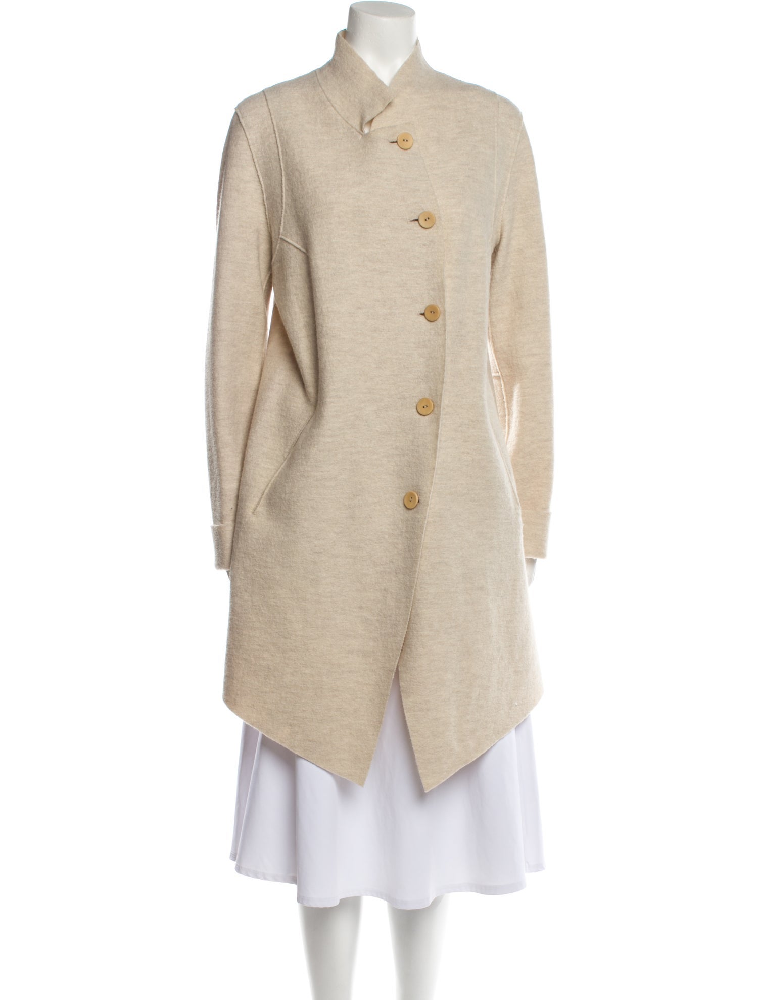 Oska Virgin Wool Coat - Neutrals Coats, Clothing - WOSKA21376 | The ...