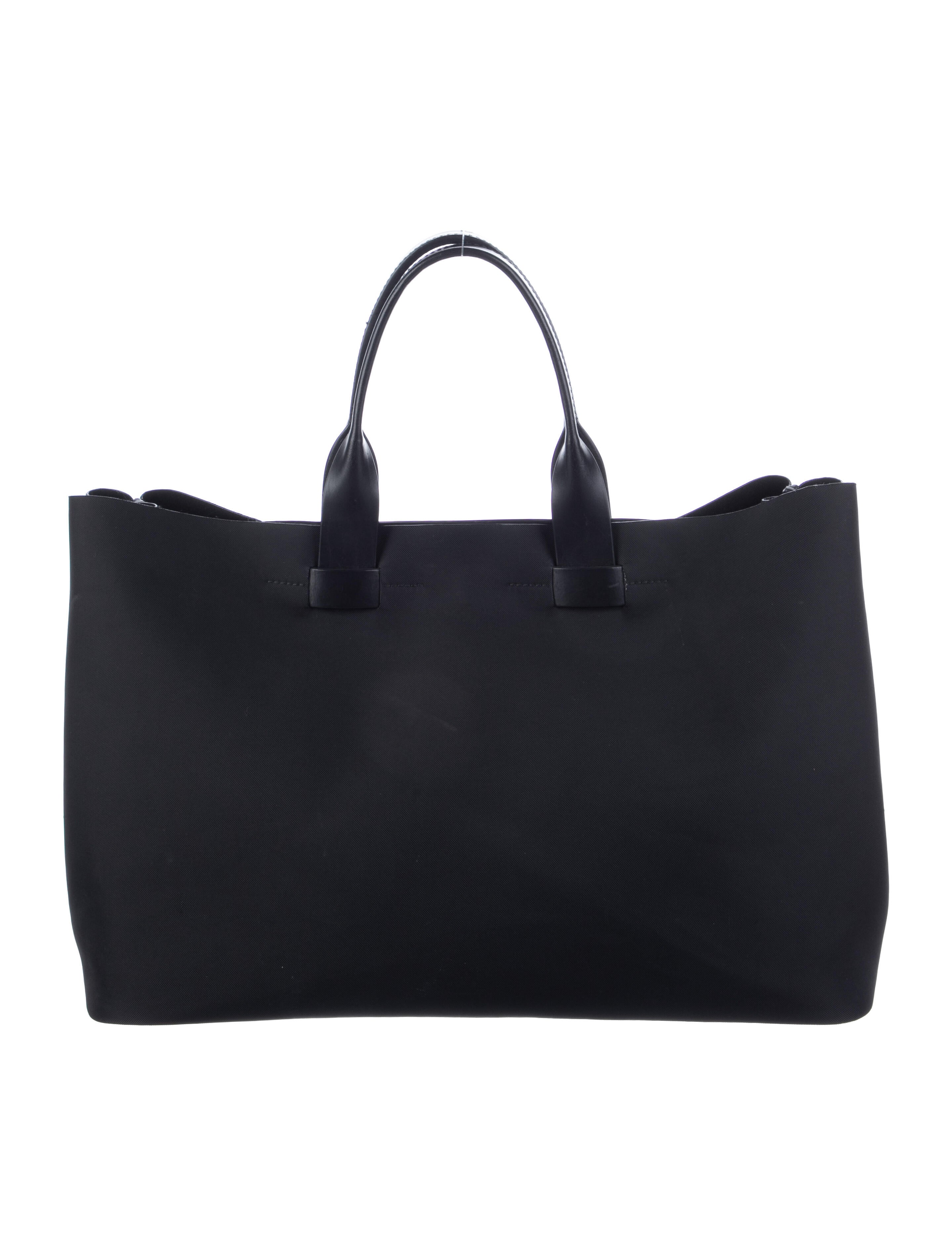 Troubadour Leather Trimmed Tote Bag - Black Totes, Bags - WOU20108 ...