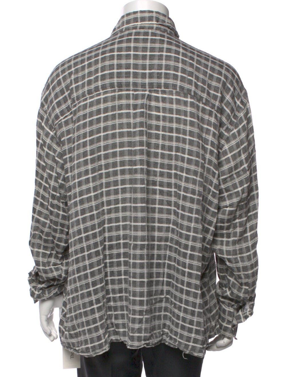 Our Legacy Plaid Print Long Sleeve Shirt - Grey Casual Shirts, Clothing ...