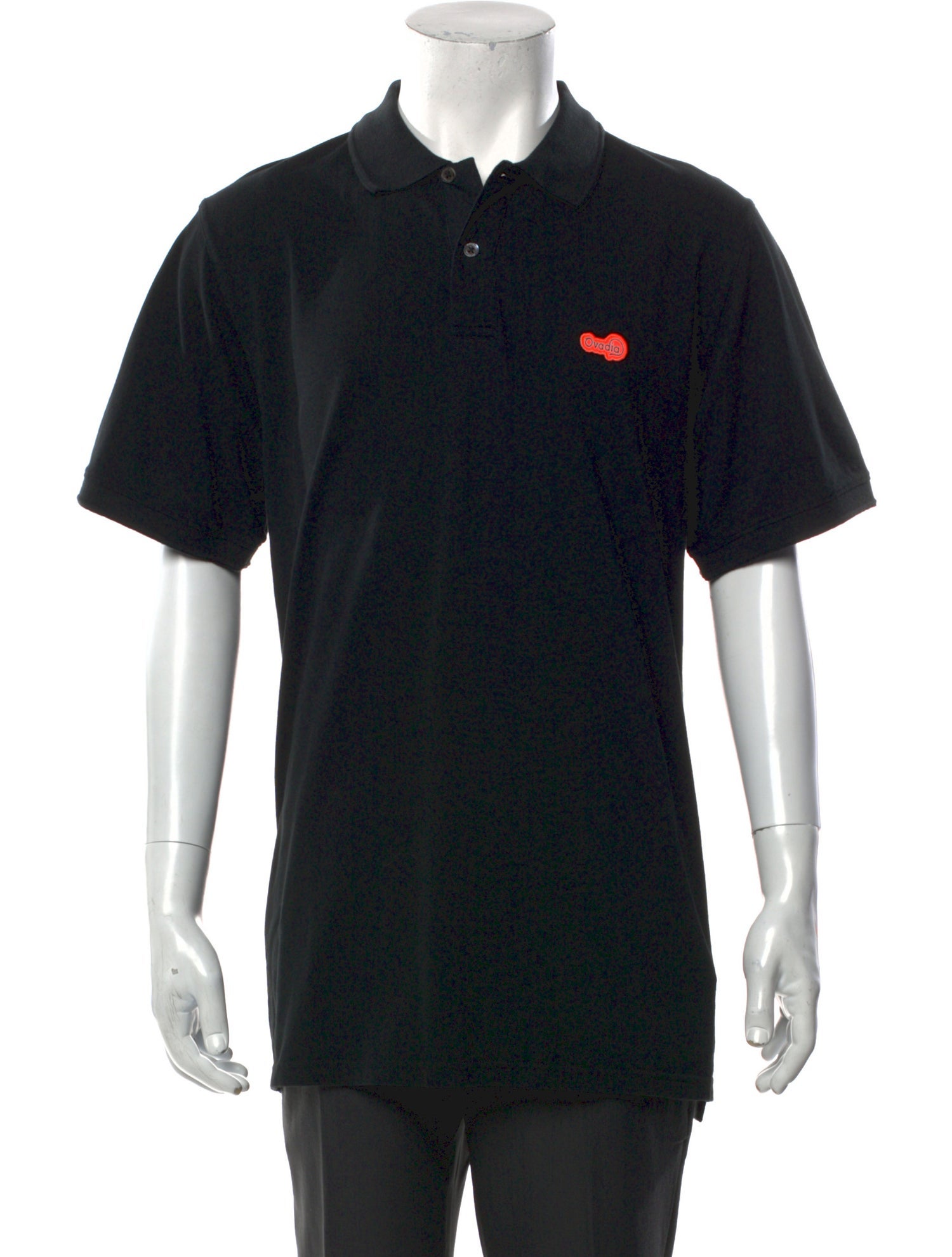 Ovadia & Sons Collar Short Sleeve Polo Shirt - Black Polos, Clothing ...