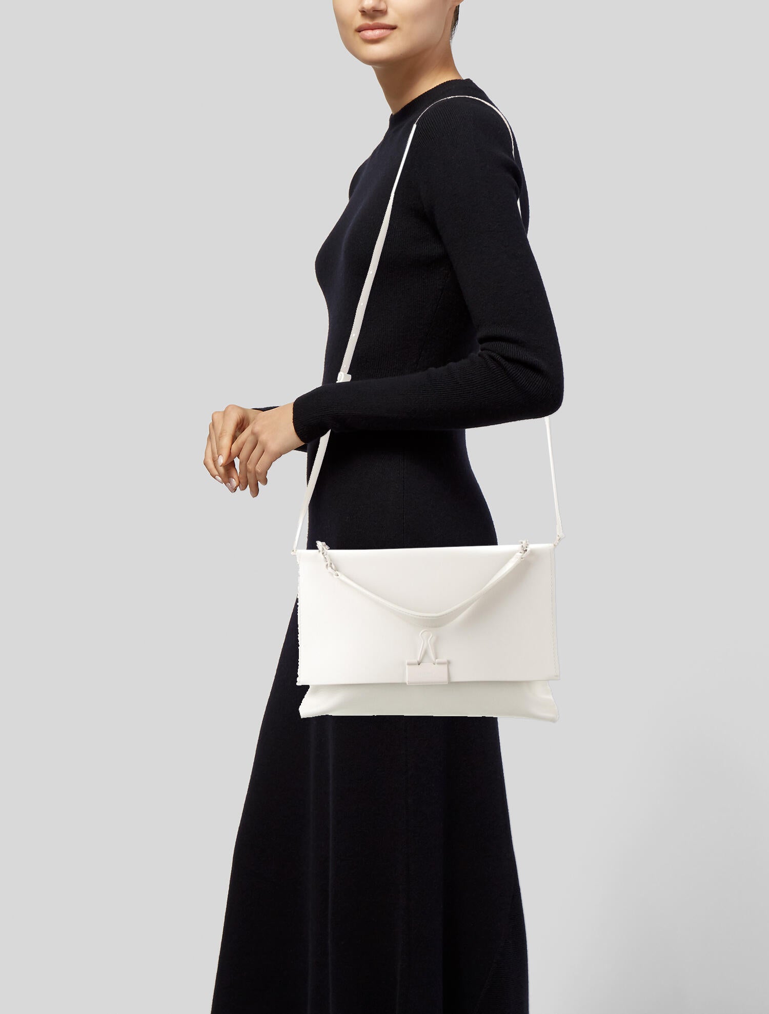 Off-White c/o Virgil Abloh Large Soft Paperclip Bag - Neutrals Shoulder ...