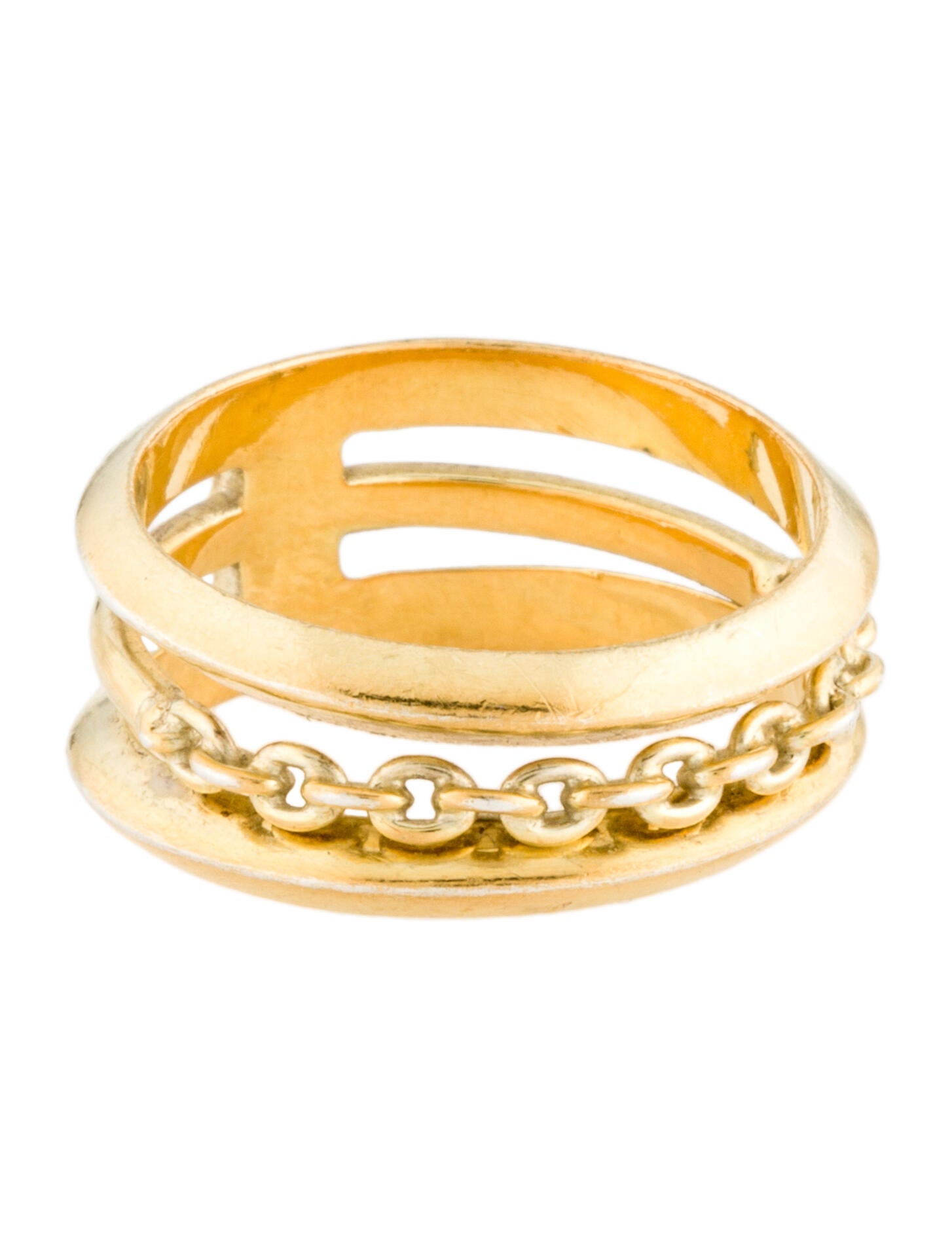 Pamela Love Chain Link Ring - Sterling Silver Band, Rings - WP822617 ...