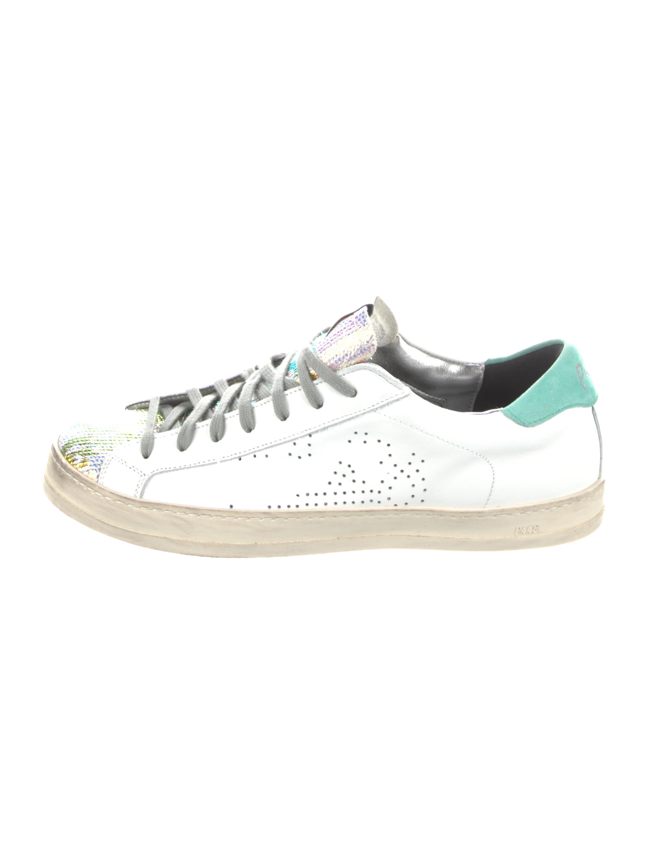 P448 Leather Lasercut Accents Sneakers - White Sneakers, Shoes ...