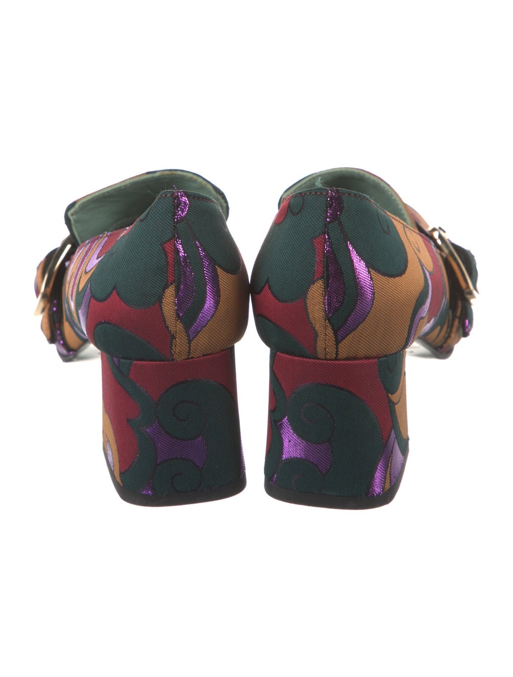 Paola D'arcano Printed Pumps - Orange Pumps, Shoes - WPALO20055 | The ...