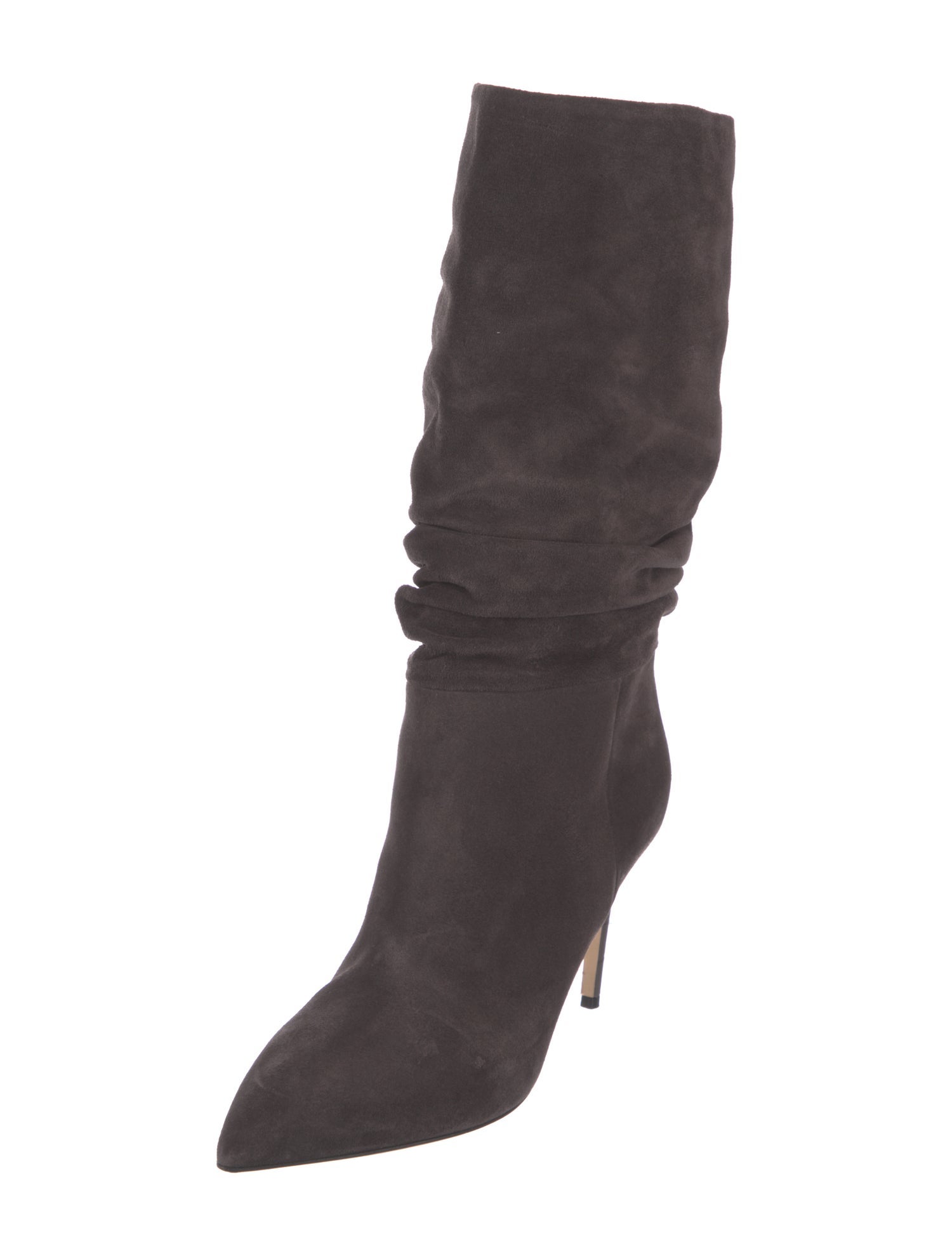 Schutz Suede Slouch Boots - Black Boots, Shoes - W6S39955 | The RealReal