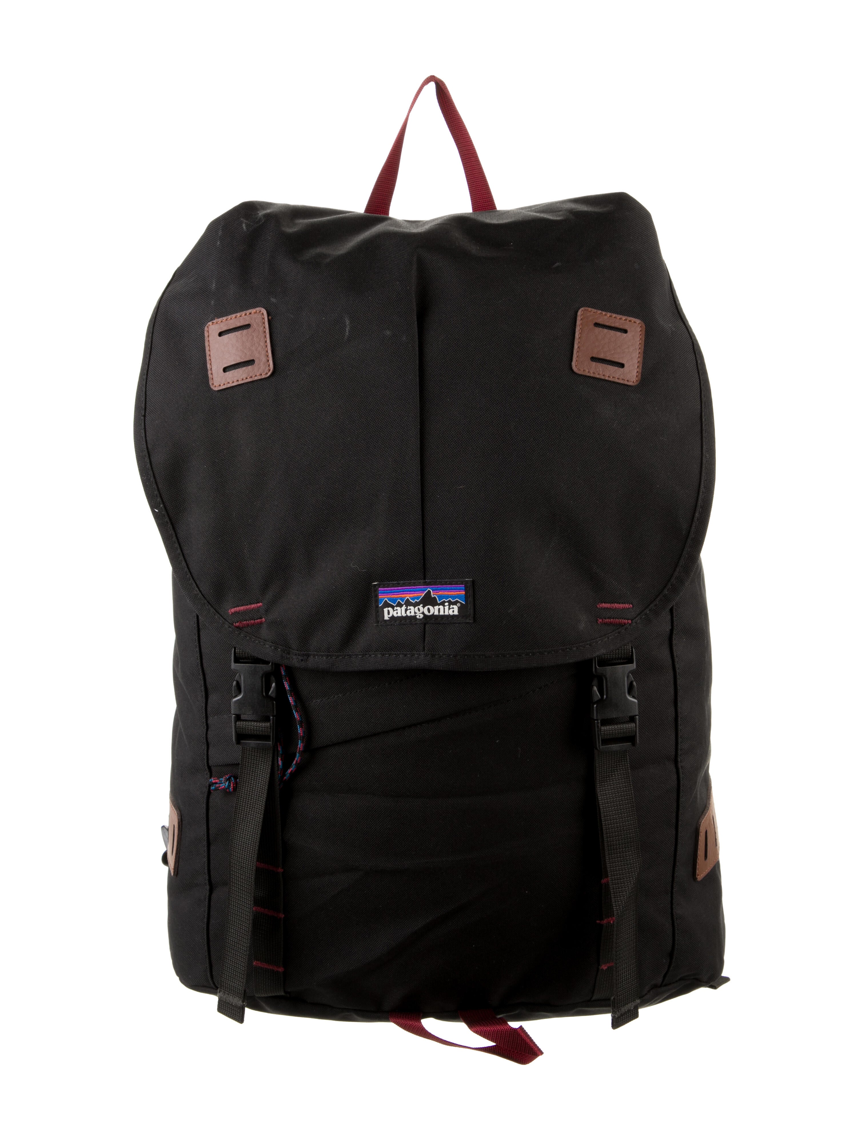 Patagonia Canvas Leather-Trimmed Backpack - Black Backpacks, Bags ...