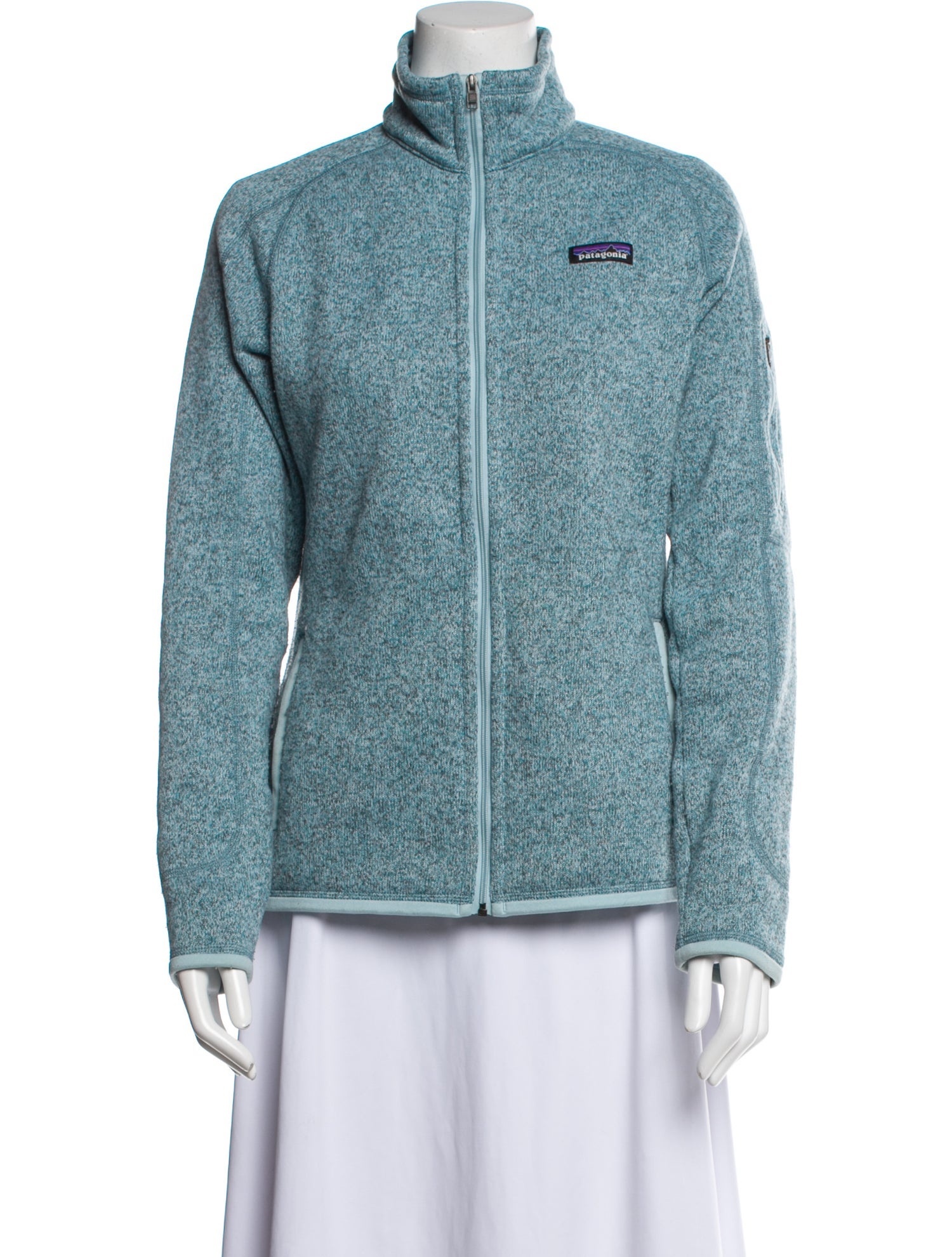 Patagonia Tweed Pattern Performance Jacket - Blue Jackets, Clothing ...