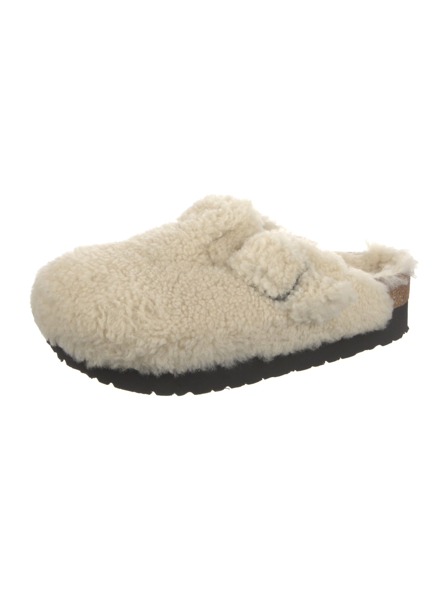 Papillio x Birkenstock Shearling Slides - White Sandals, Shoes ...