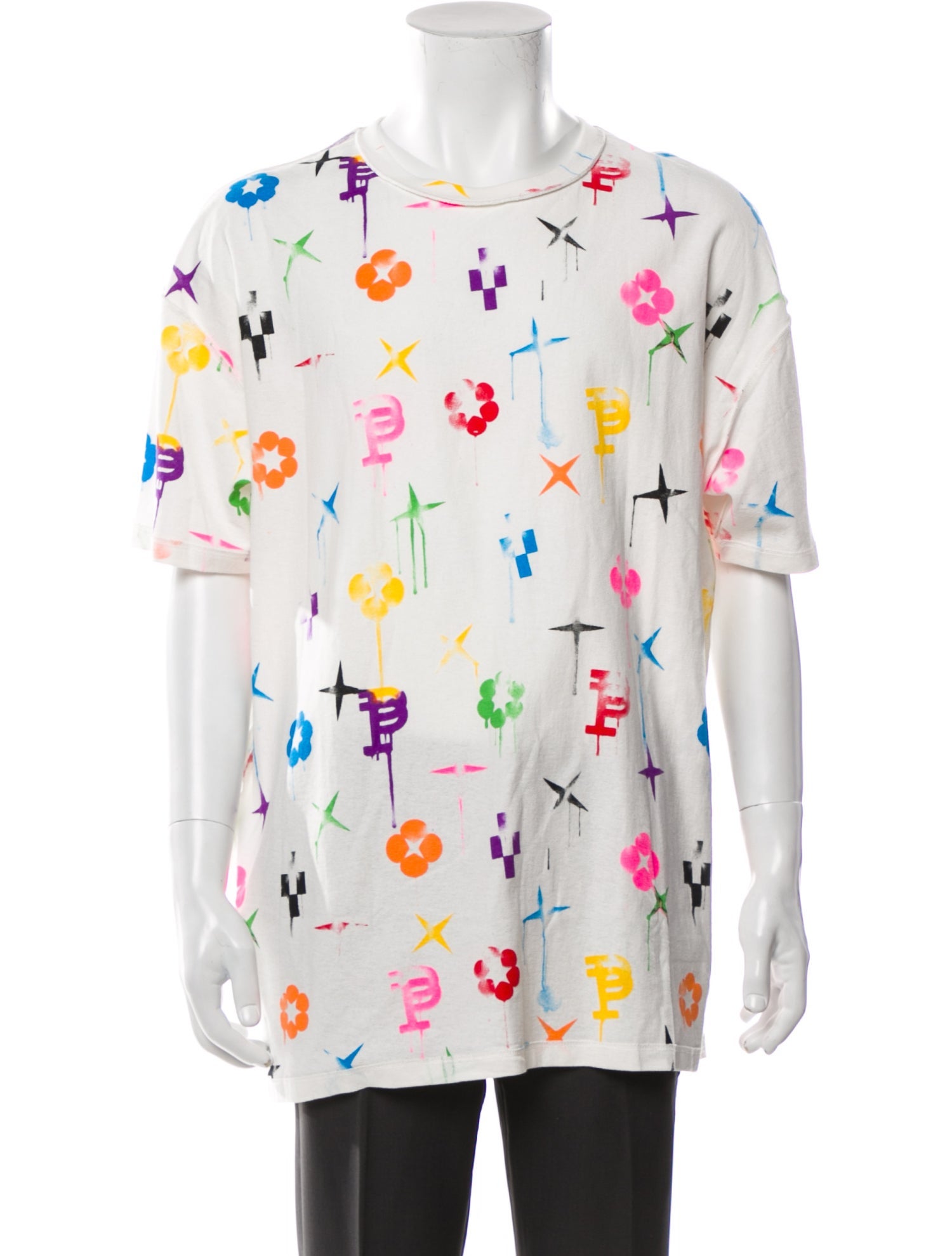 Purple Brand Printed Crew Neck T-Shirt w/ Tags - White T-Shirts ...