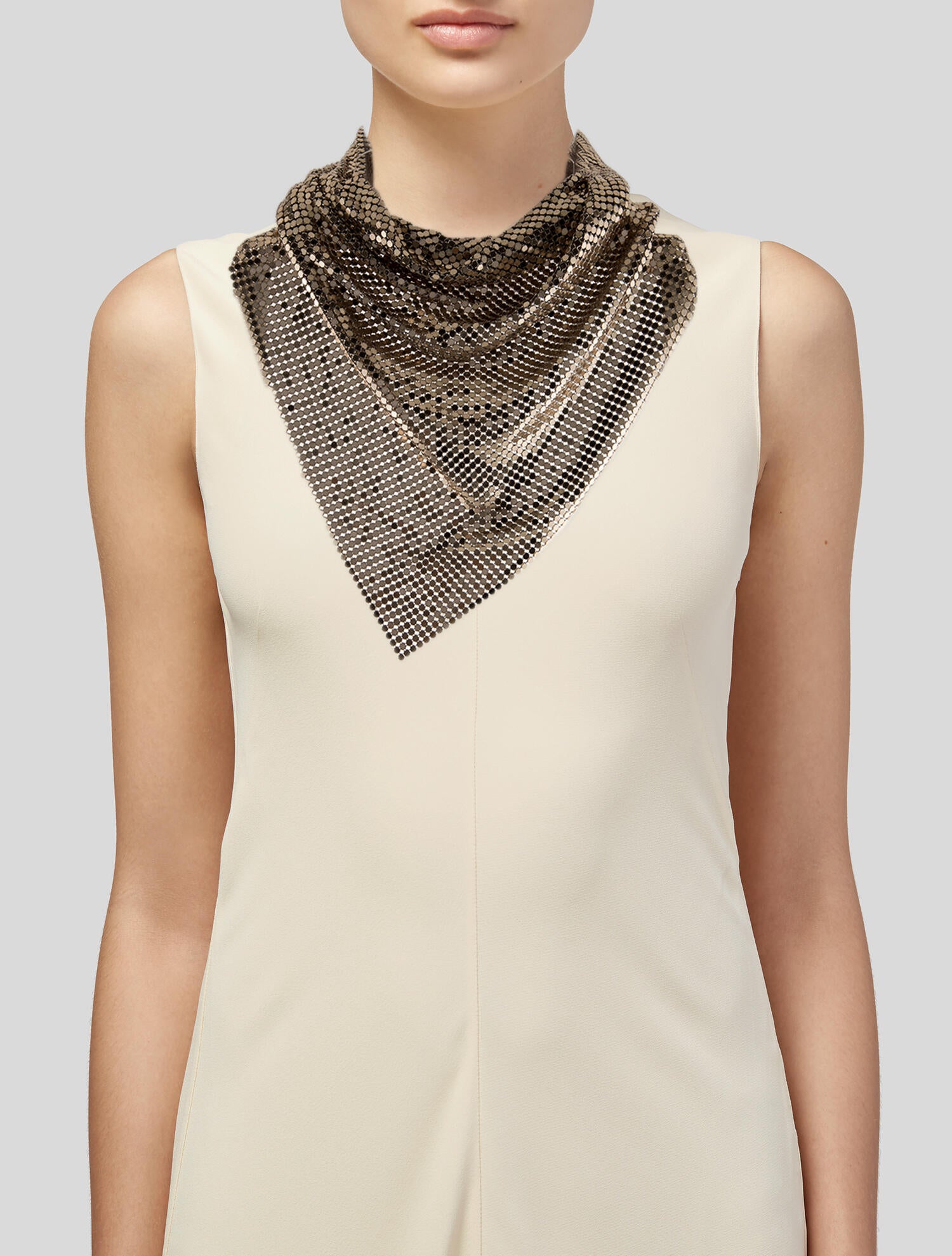 Paco Rabanne Pixel Scarf Necklace - Collar, Necklaces - WPC28691 | The ...
