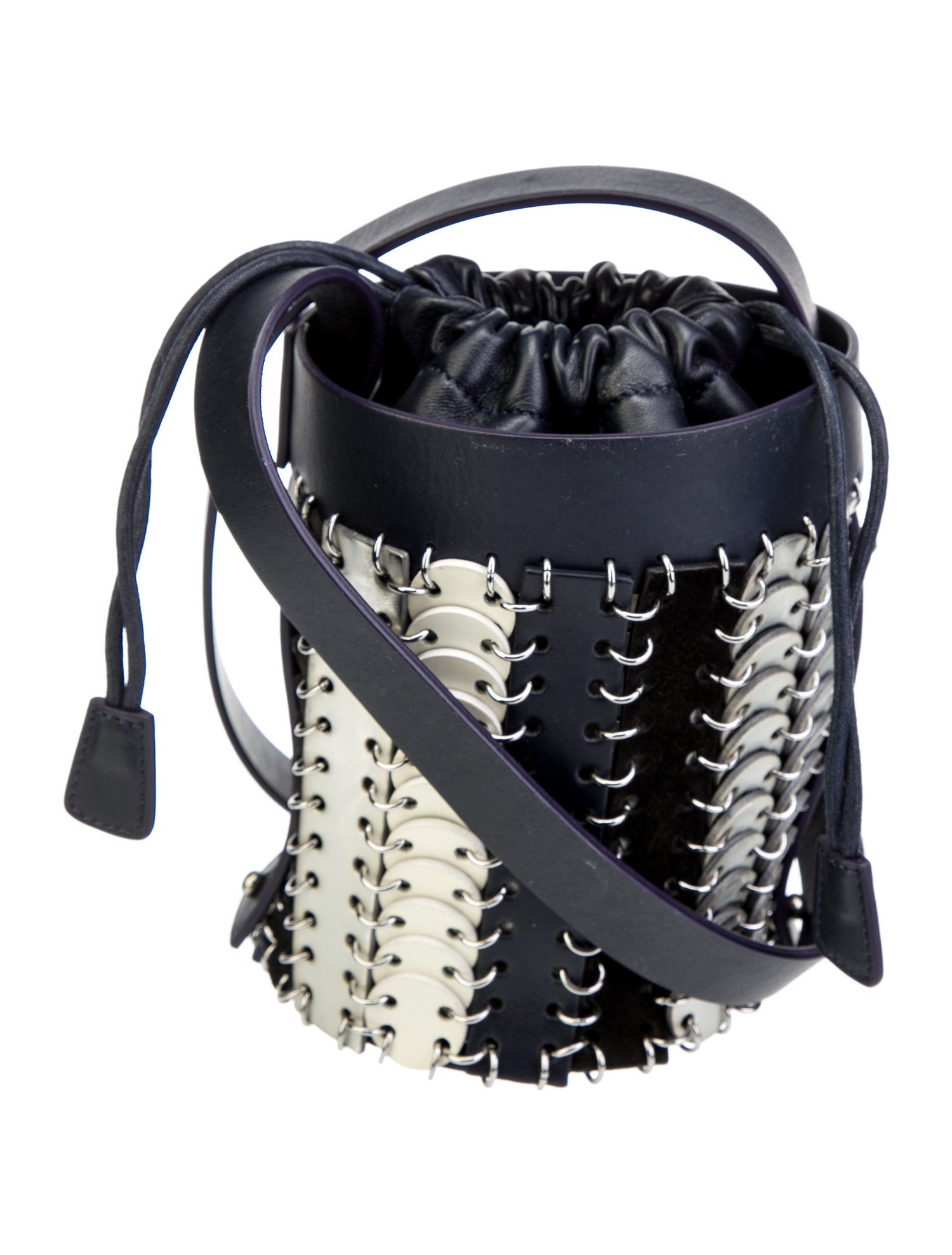 Paco Rabanne Leather Bucket Bag - Blue Bucket Bags, Handbags - WPC29212 ...
