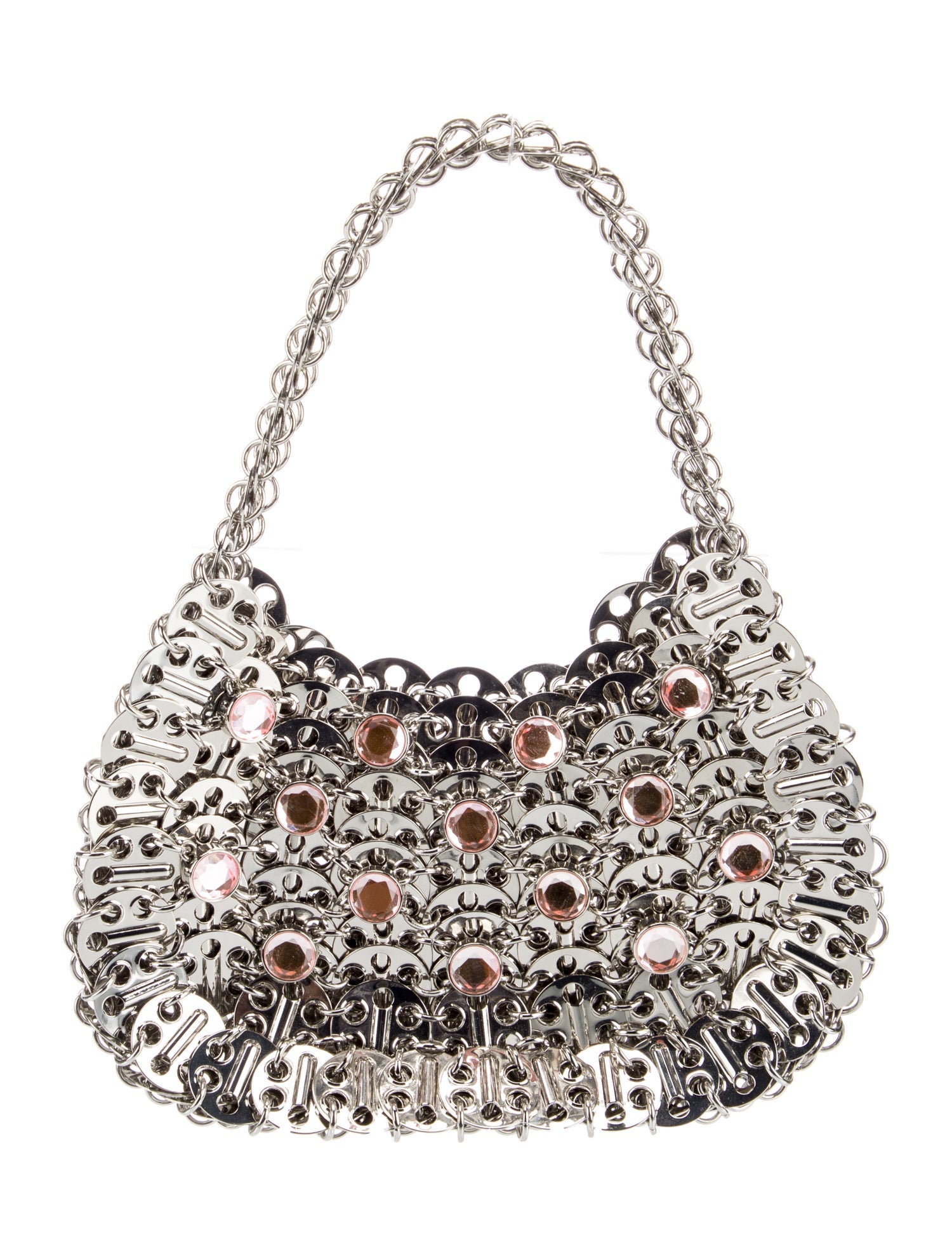 Rosantica Crystal Embellished Metal Handle Bag - Gold Handle Bags ...
