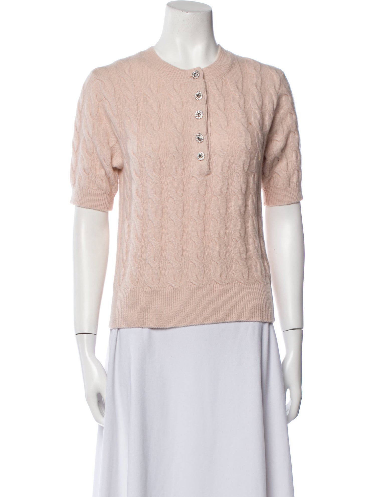 Paco Rabanne Crew Neck Sweater w/ Tags - Pink Knitwear, Clothing ...