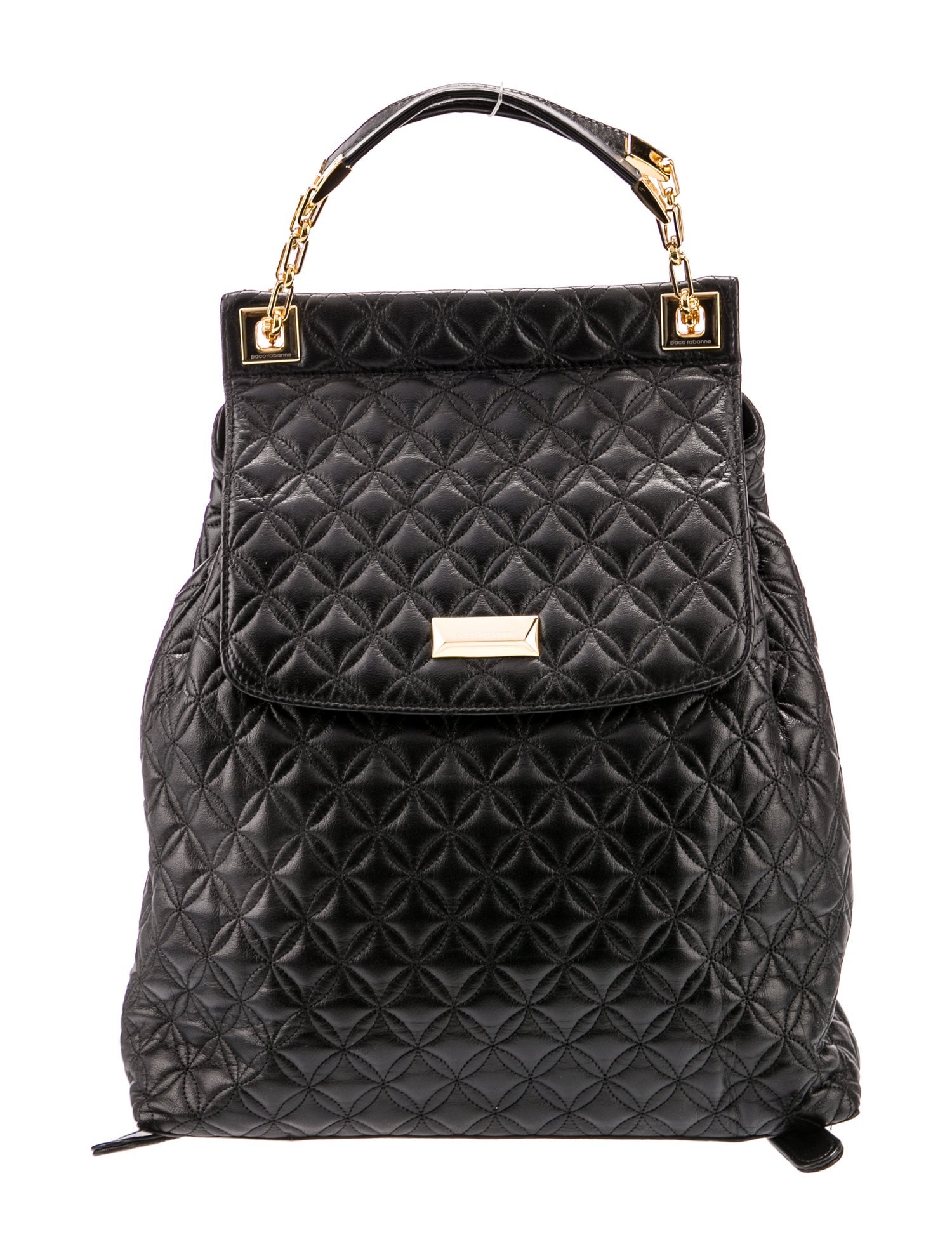 Paco Rabanne Leather Backpack - Black Backpacks, Handbags - WPC31204 ...