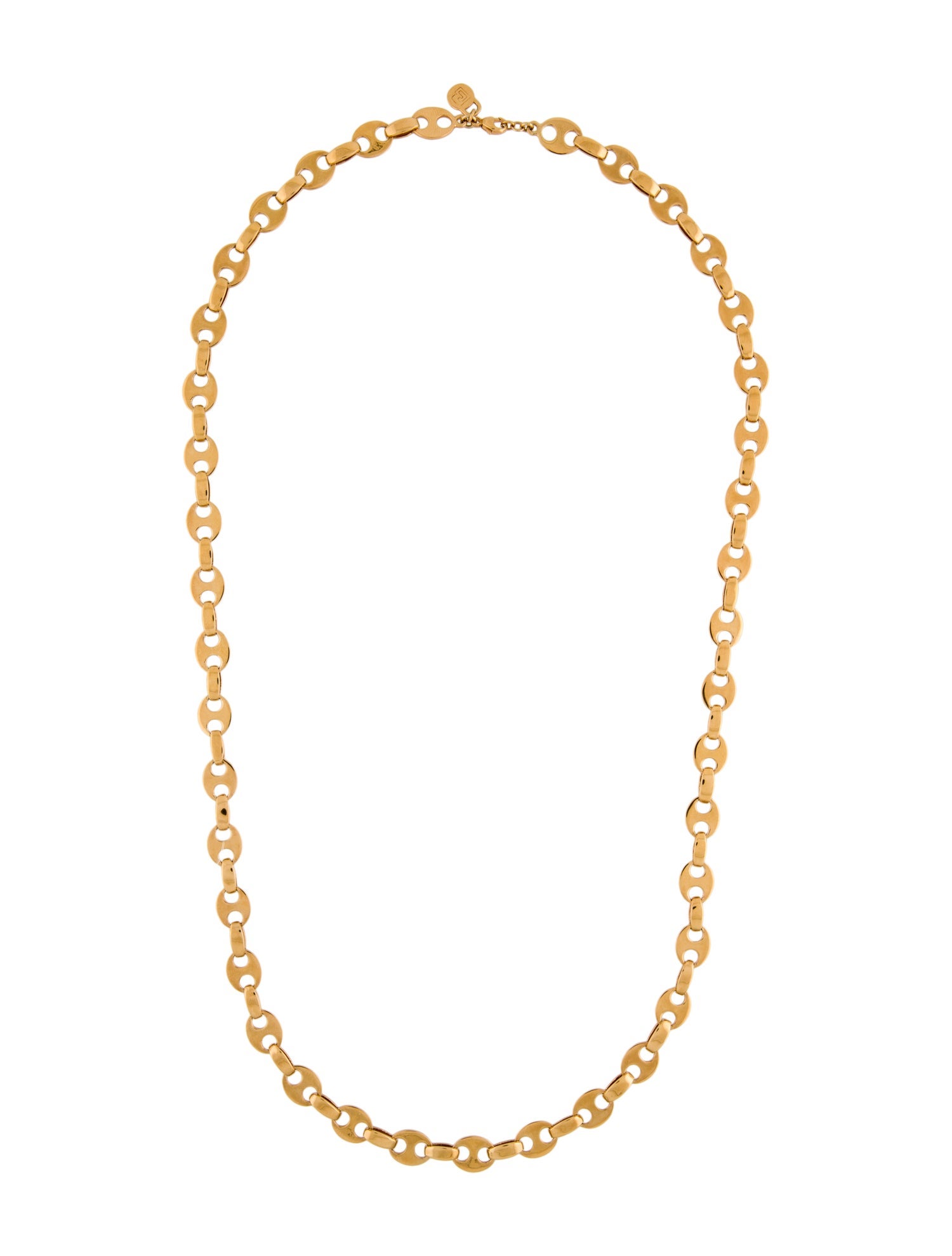 David Yurman Two-Tone Cable Figaro Chain Link Necklace - 18K Yellow ...