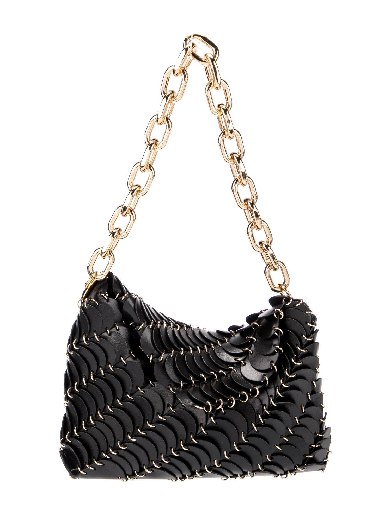 Paco Rabanne Leather Shoulder Bag - Black Shoulder Bags, Handbags ...