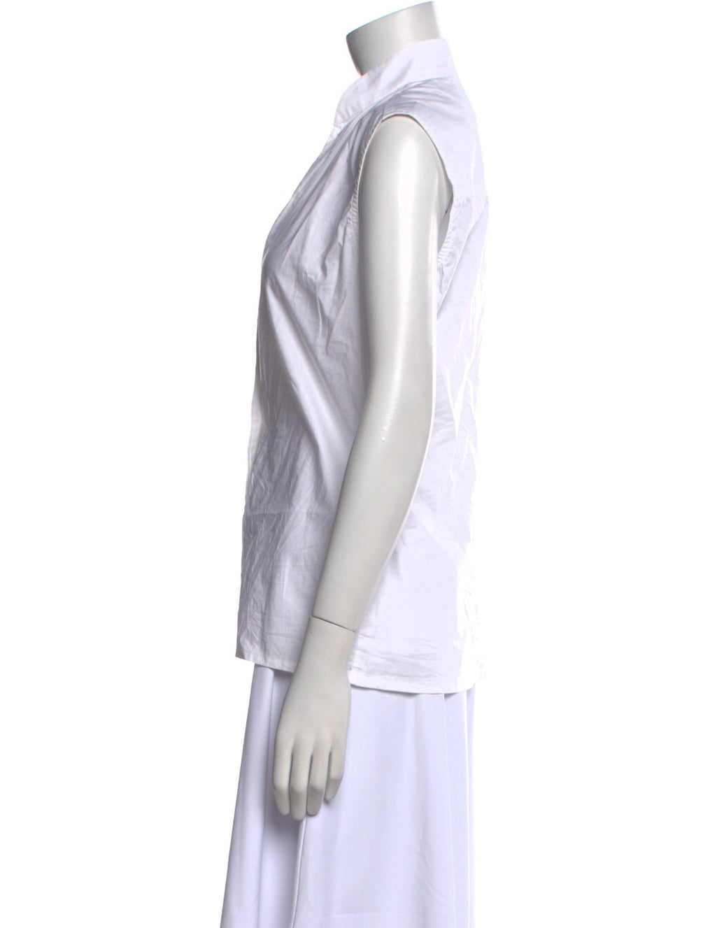 Paco Rabanne V-Neck Sleeveless Top - White Tops, Clothing - WPC35262 ...