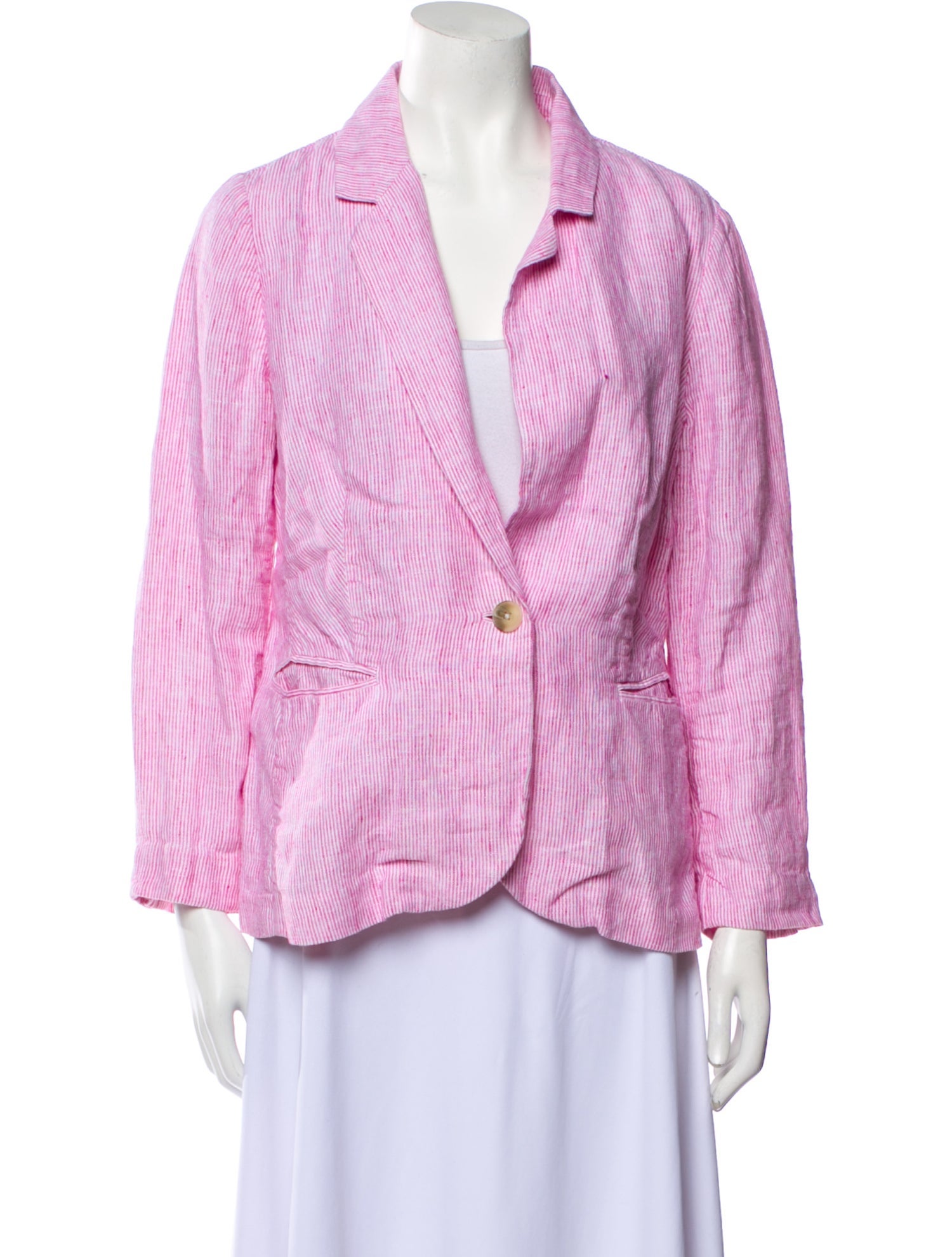 Pure Collection Linen Striped Jacket - Pink Jackets, Clothing ...