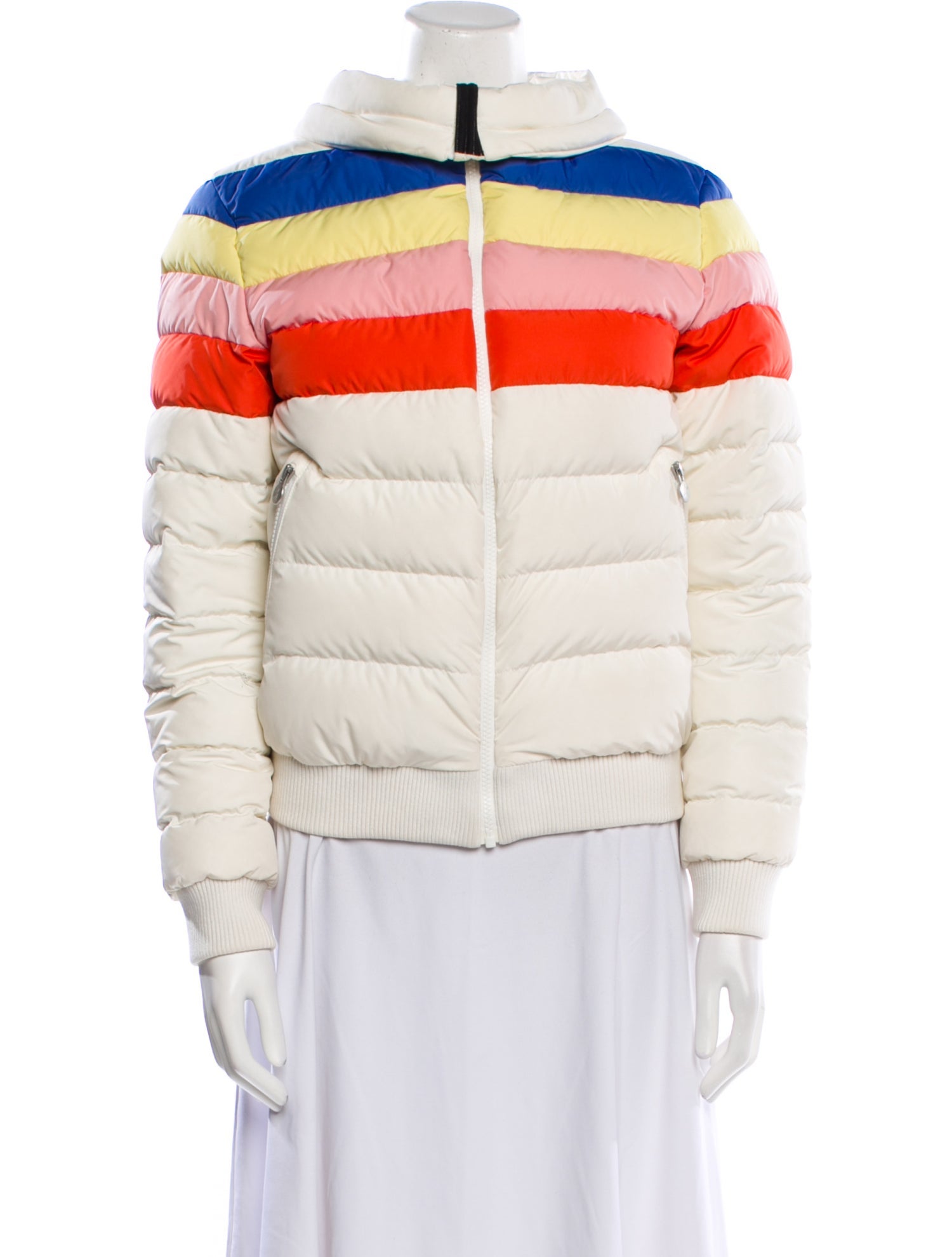 ERL Striped Down Jacket - Grey Jackets, Clothing - WELRM22634 | The RealReal