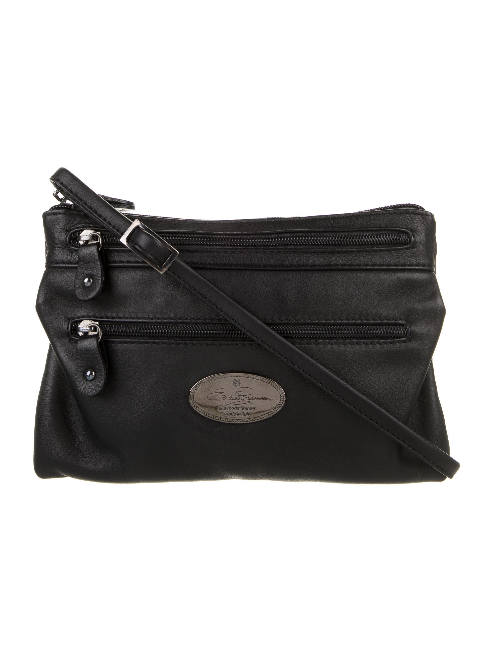 Peruzzi Leather Crossbody Bag - Black Crossbody Bags, Handbags ...