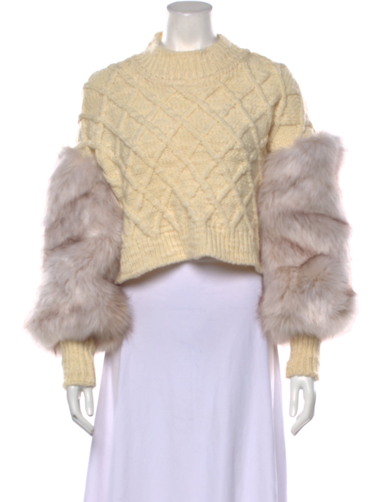 Philosophy di Lorenzo Serafini Wool Patterned Sweater - Neutrals ...