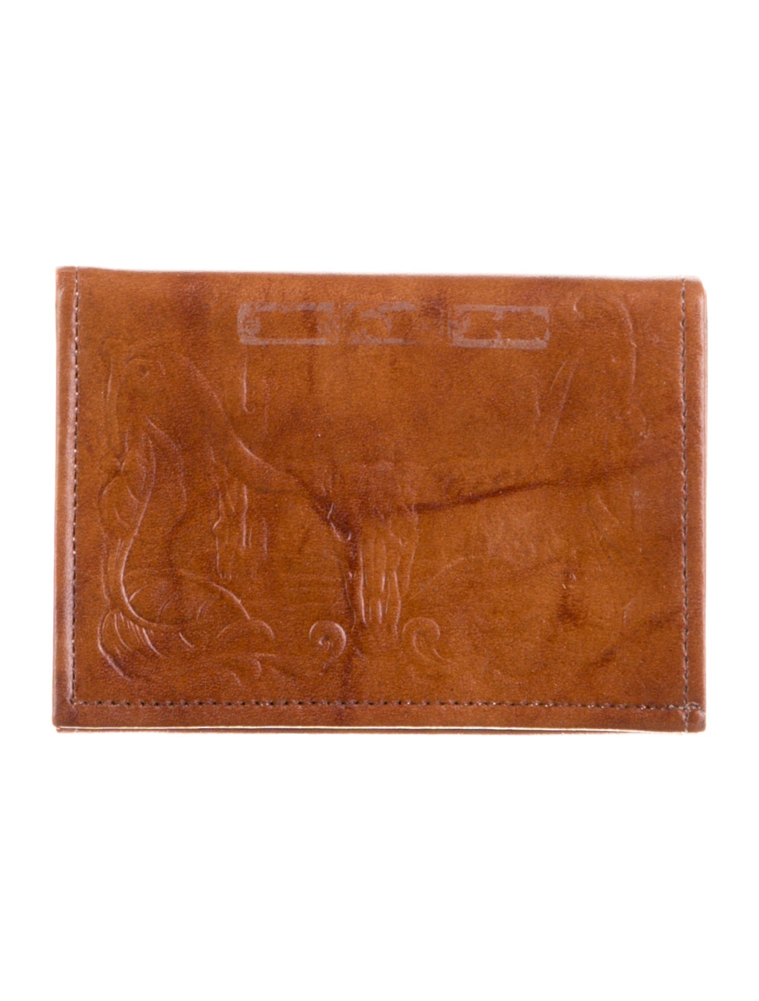 Phoebe English Calf Leather Trifold Wallet - Brown Wallets, Accessories ...