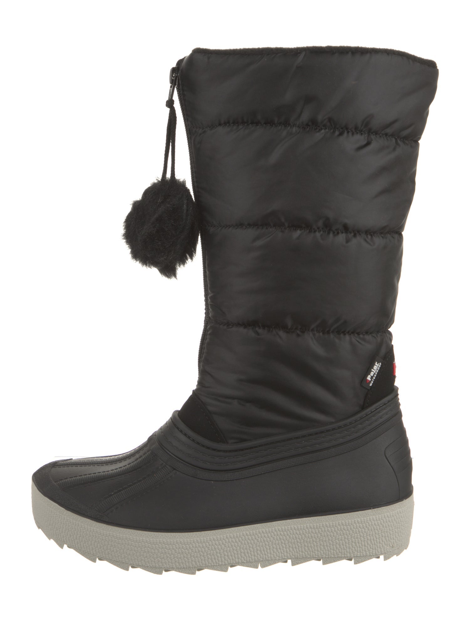 Pajar Rubber Pom-Pom Embellishments Rain Boots - Black Boots, Shoes ...