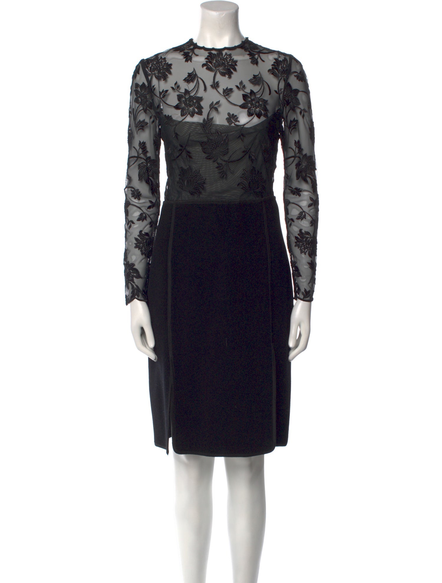 Peter Keppler Crew Neck Knee-Length Dress - Black Dresses, Clothing ...