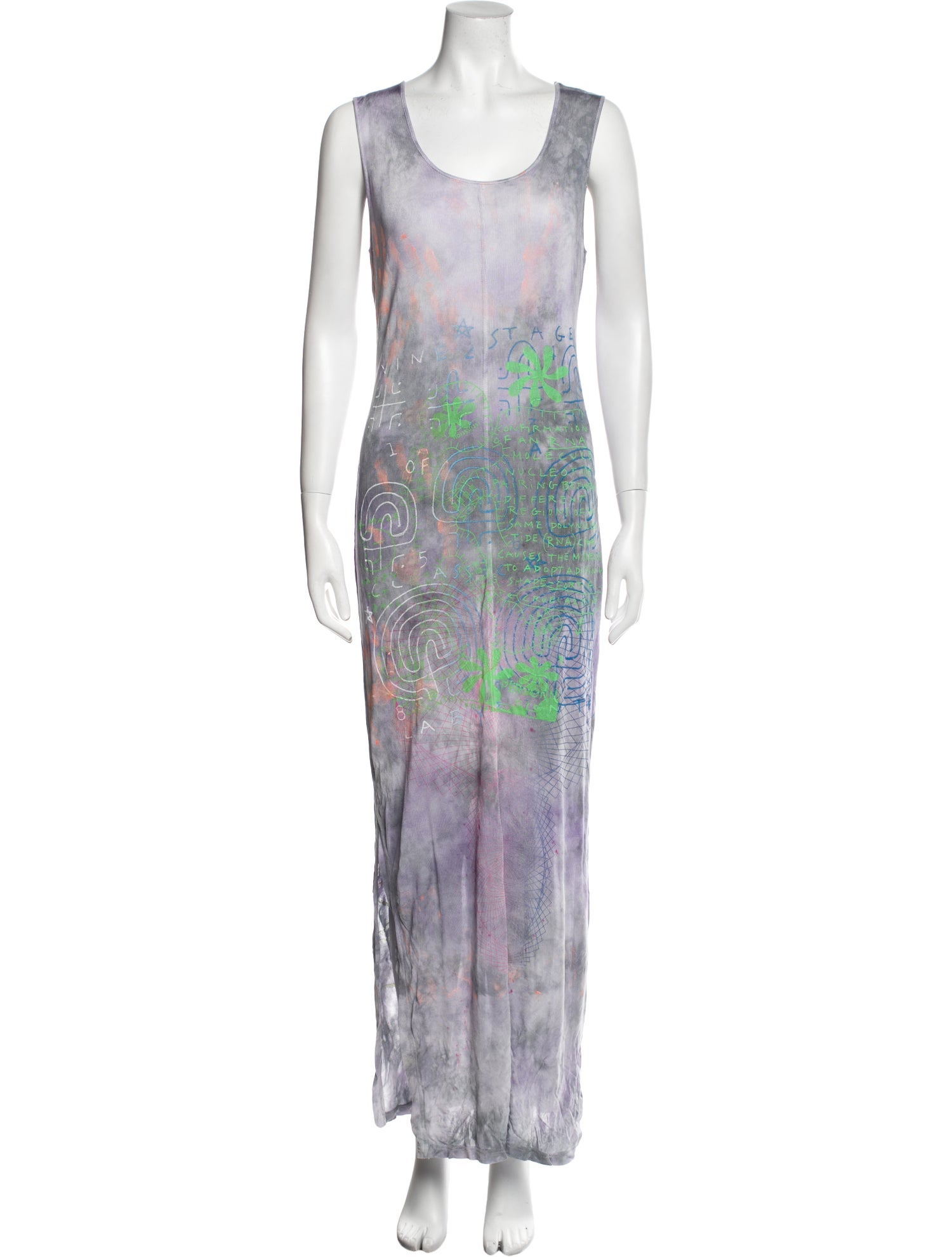 The People Of The Labyrinths Silk Long Dress - Purple Dresses, Clothing ...