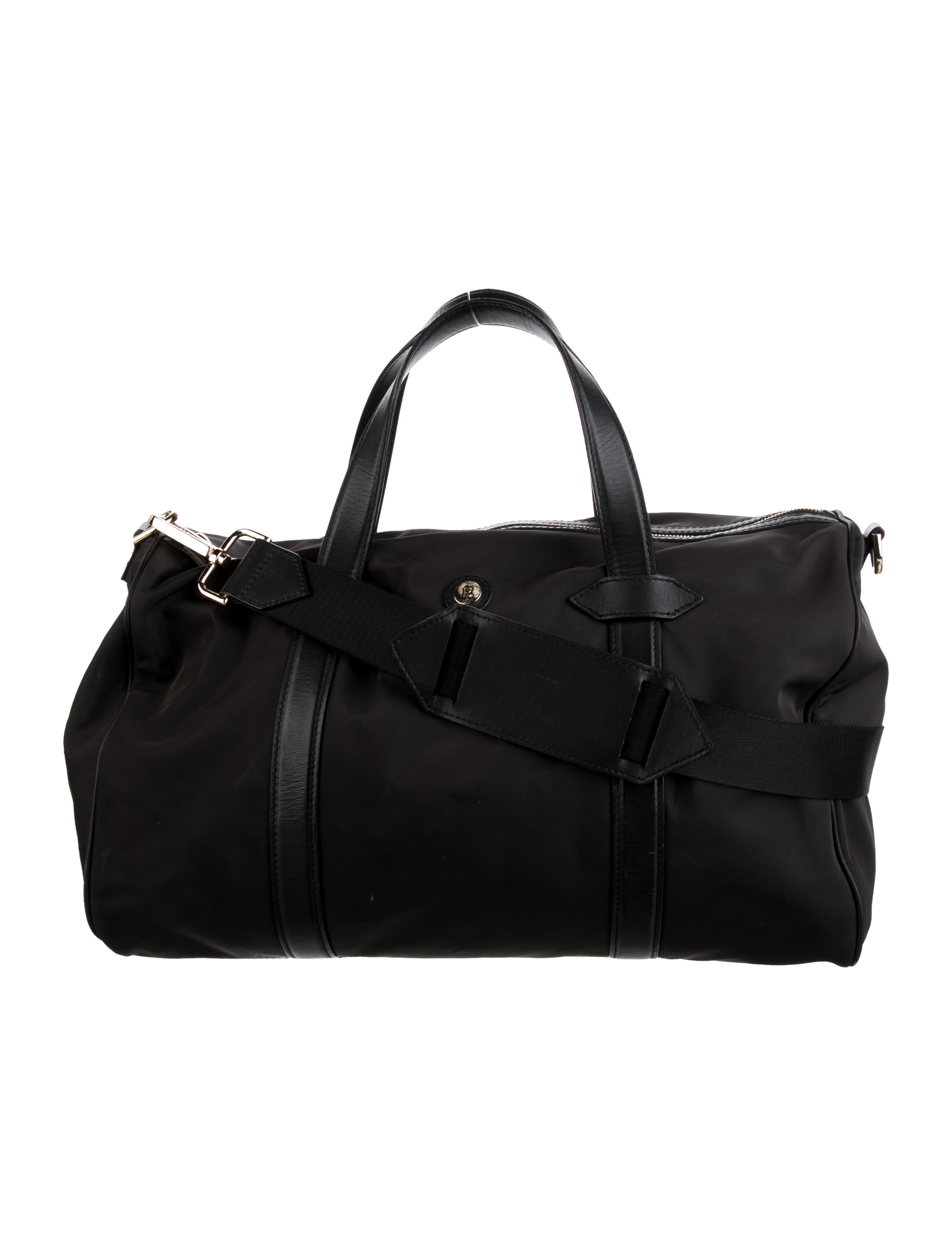 Paravel Leather-Trimmed Duffle Bag - Black Handle Bags, Handbags ...
