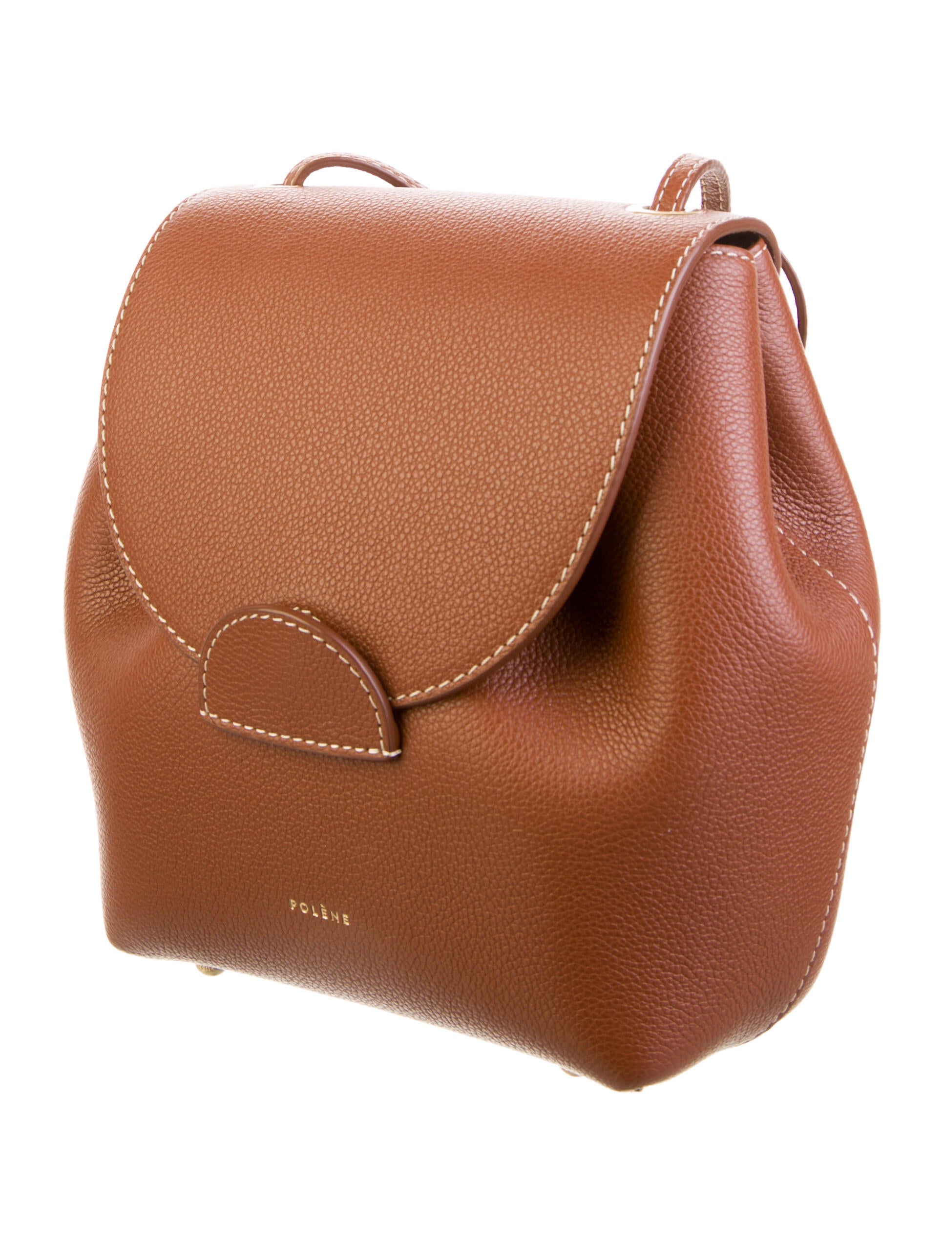 Polène Leather Backpack - Brown Backpacks, Handbags - WPLNE20505 | The ...