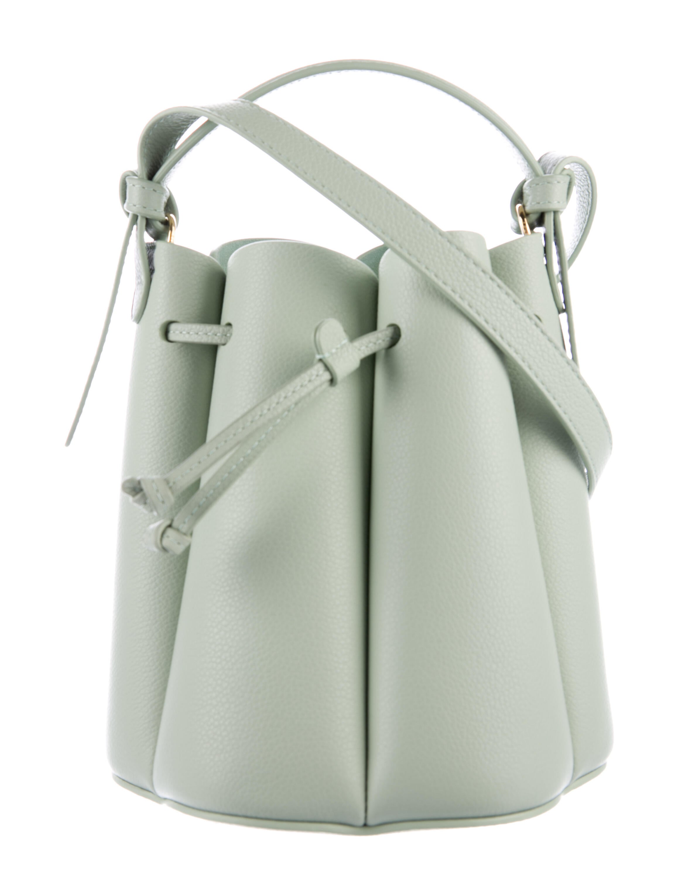 Polène Leather Bucket Bag - Green Bucket Bags, Handbags - WPLNE20821 ...