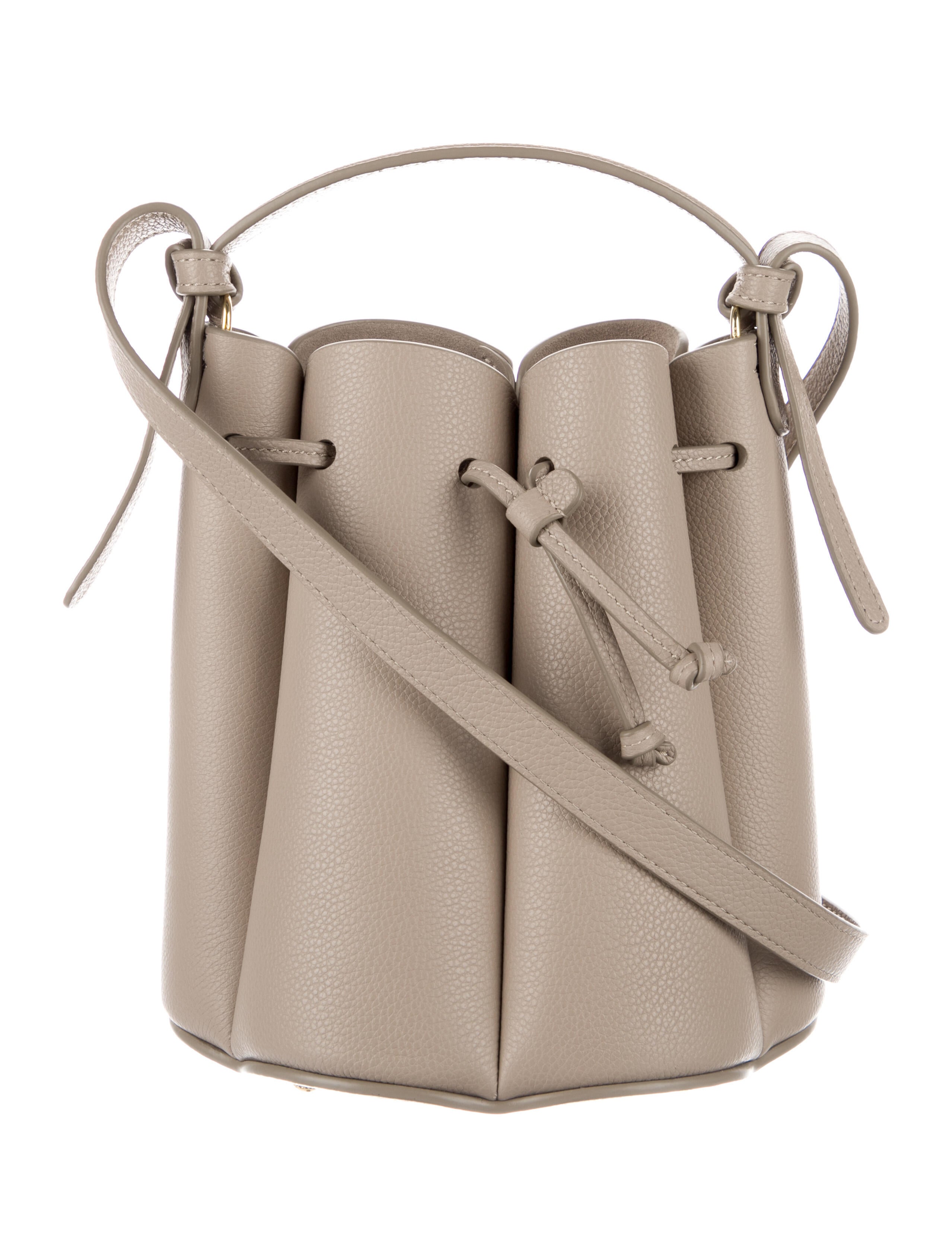 Polène Numero Huit Mini - Grey Bucket Bags, Handbags - WPLNE20850 | The ...