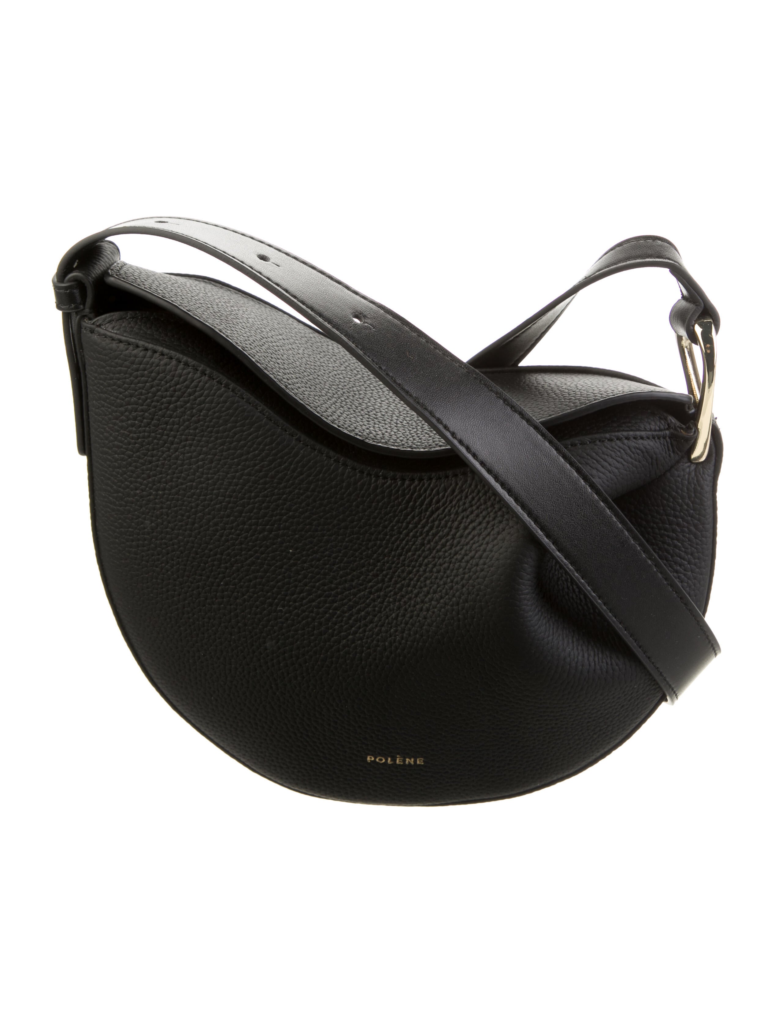 Polène Leather Crossbody Bag - Black Crossbody Bags, Handbags ...
