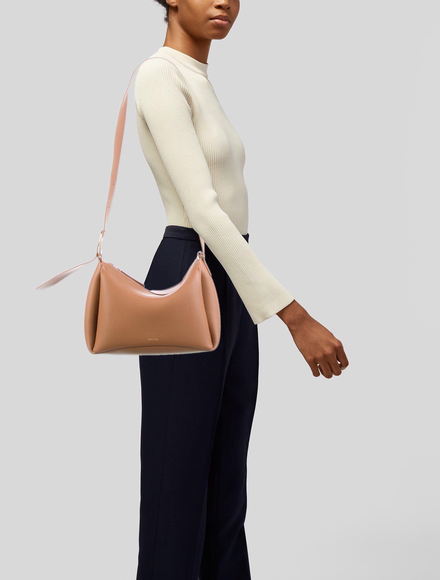 Polène Umi Leather Crossbody Bag - Brown Crossbody Bags, Handbags ...