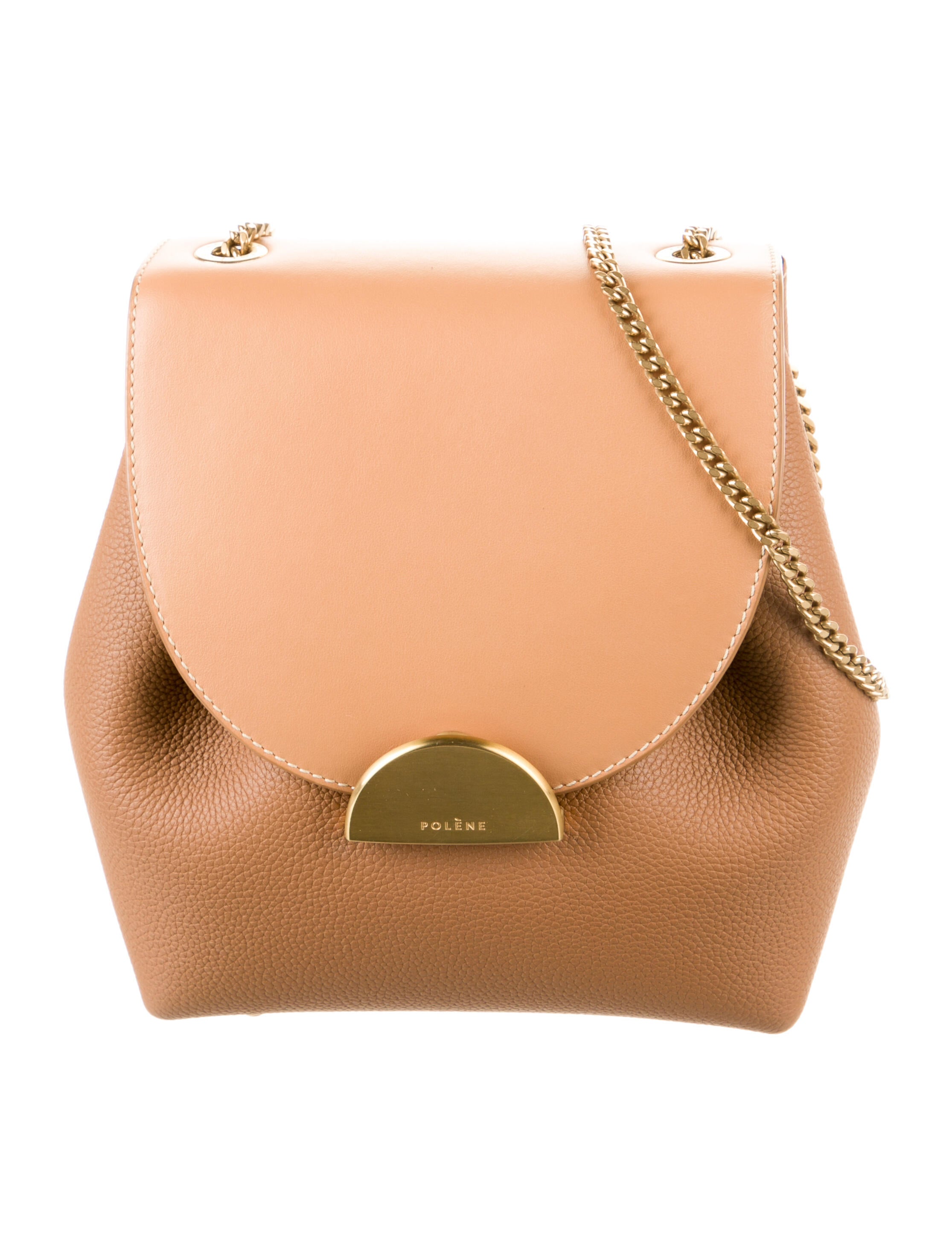 Polène Leather Crossbody - Brown Crossbody Bags, Handbags - WPLNE20742 ...