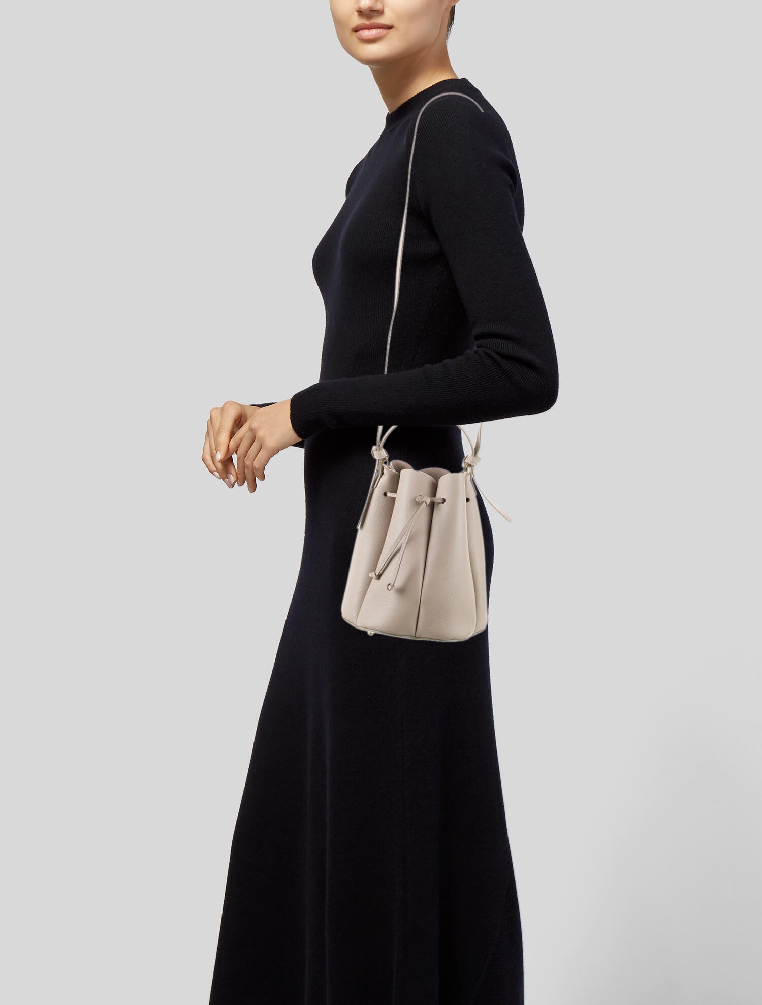 Polène Leather Bucket Bag - Neutrals Bucket Bags, Handbags - WPLNE21105 ...