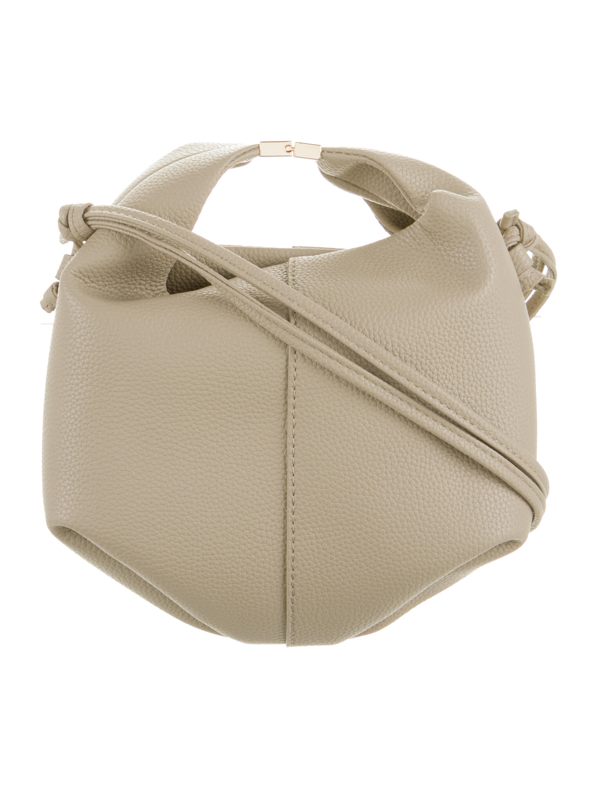 Polène Leather Shoulder Bag Extra Strap Included - Neutrals Shoulder ...