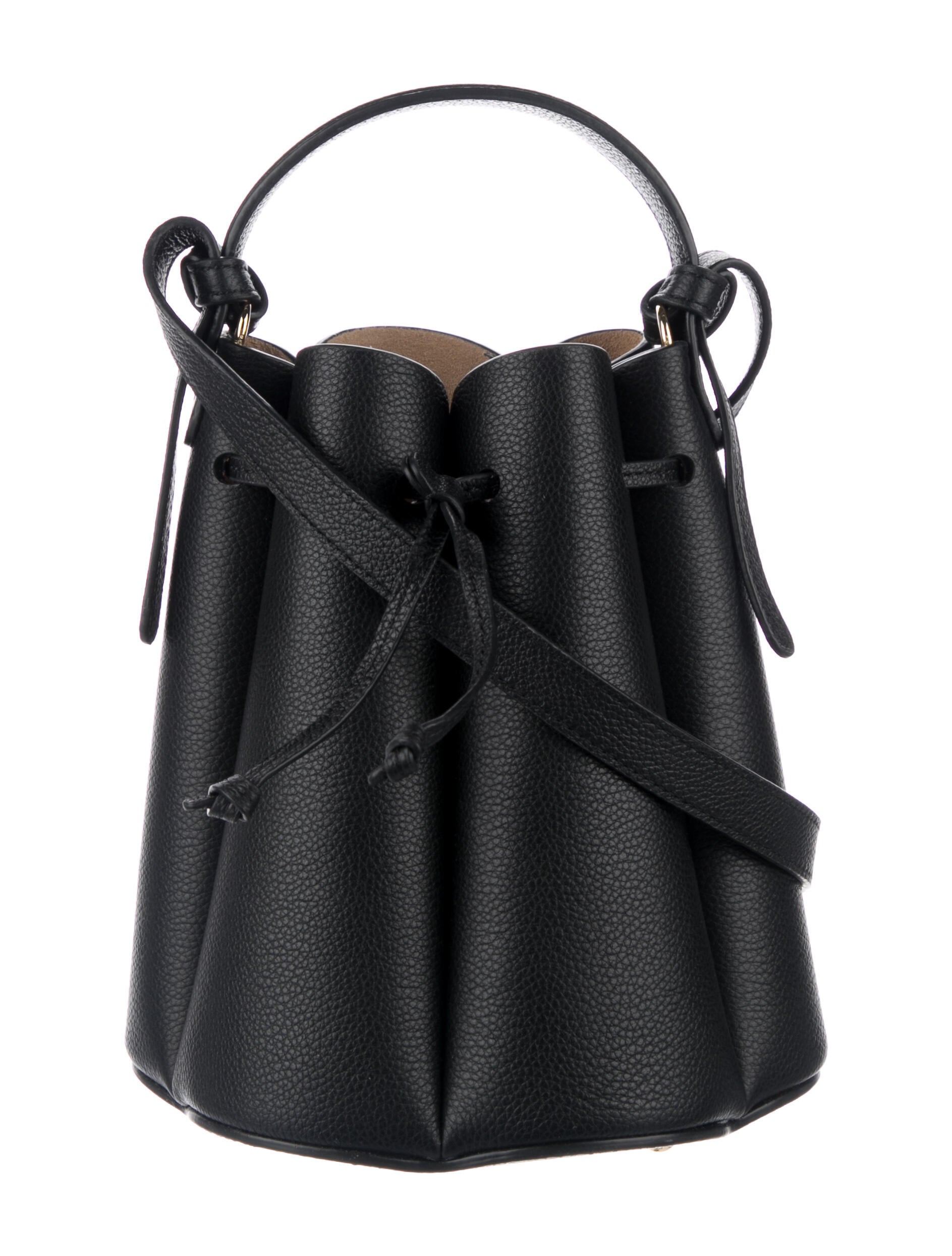 Polène Leather Bucket Bag - Black Bucket Bags, Handbags - WPLNE21202 ...